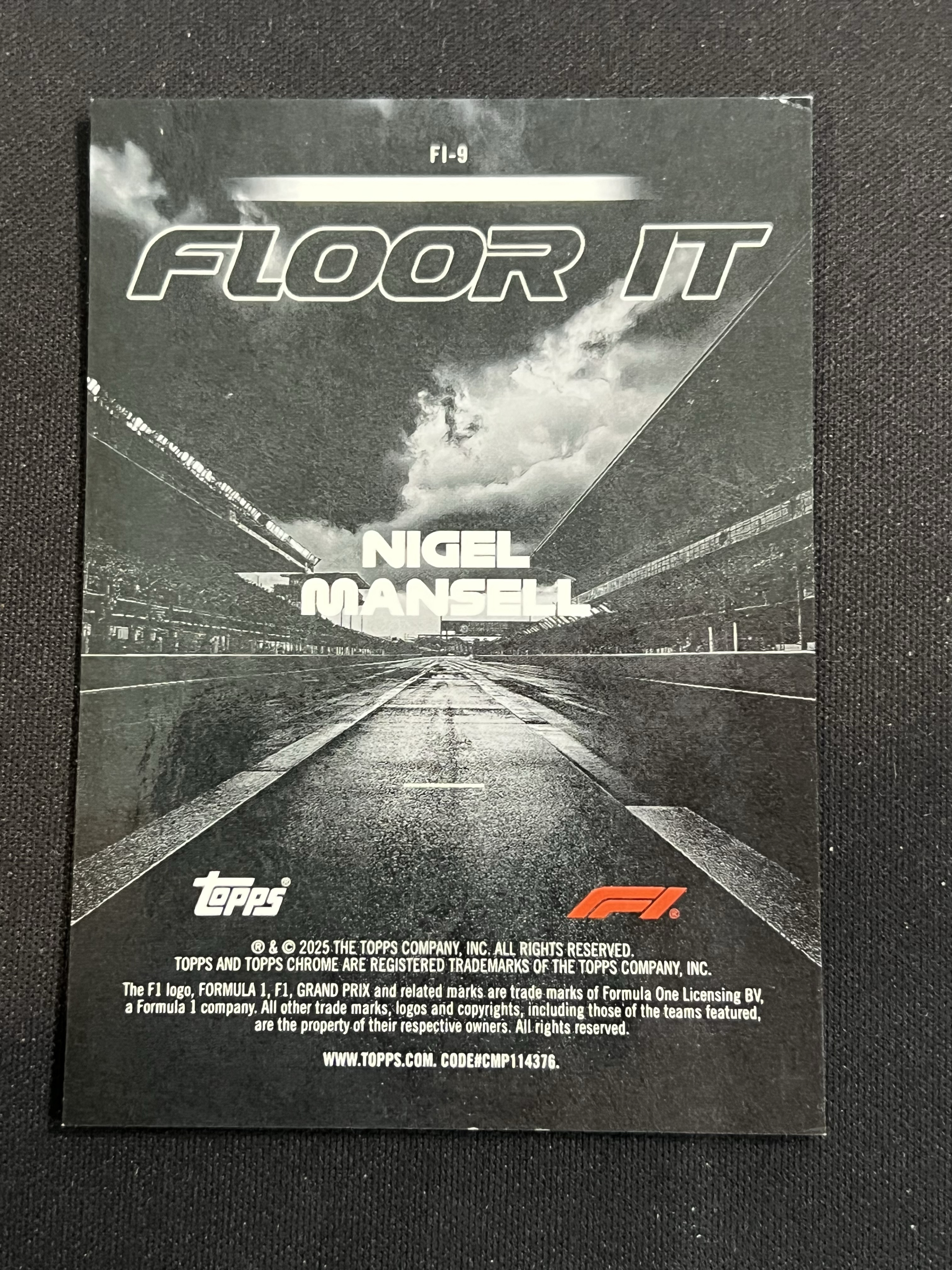 【卡卡星拍卖】2025 Topps Chrome Nigel Mansell F1 曼塞尔 传奇车手 威廉姆斯车队 世界冠军 15/25编 低 ...