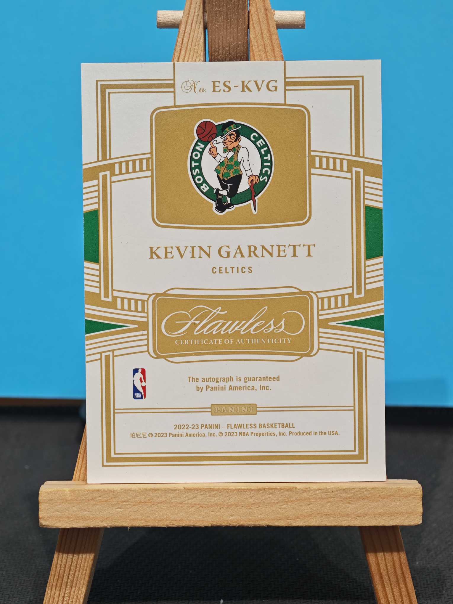 2022-23 Panini Flawless Kevin Garnett 手提 凯文 加内特 狼王 10/10编 尾编 金平行 签字 卡签 ...