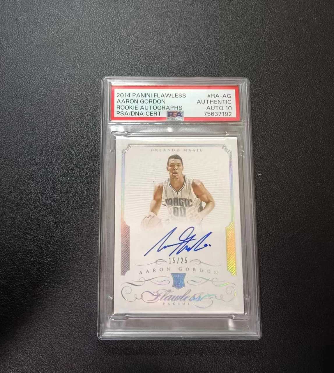 2014 Panini Flawless Aaron Gordon RC 【承诺】手提 魔术球星 阿隆戈登 新秀签字 卡签 25编 银平行 ...
