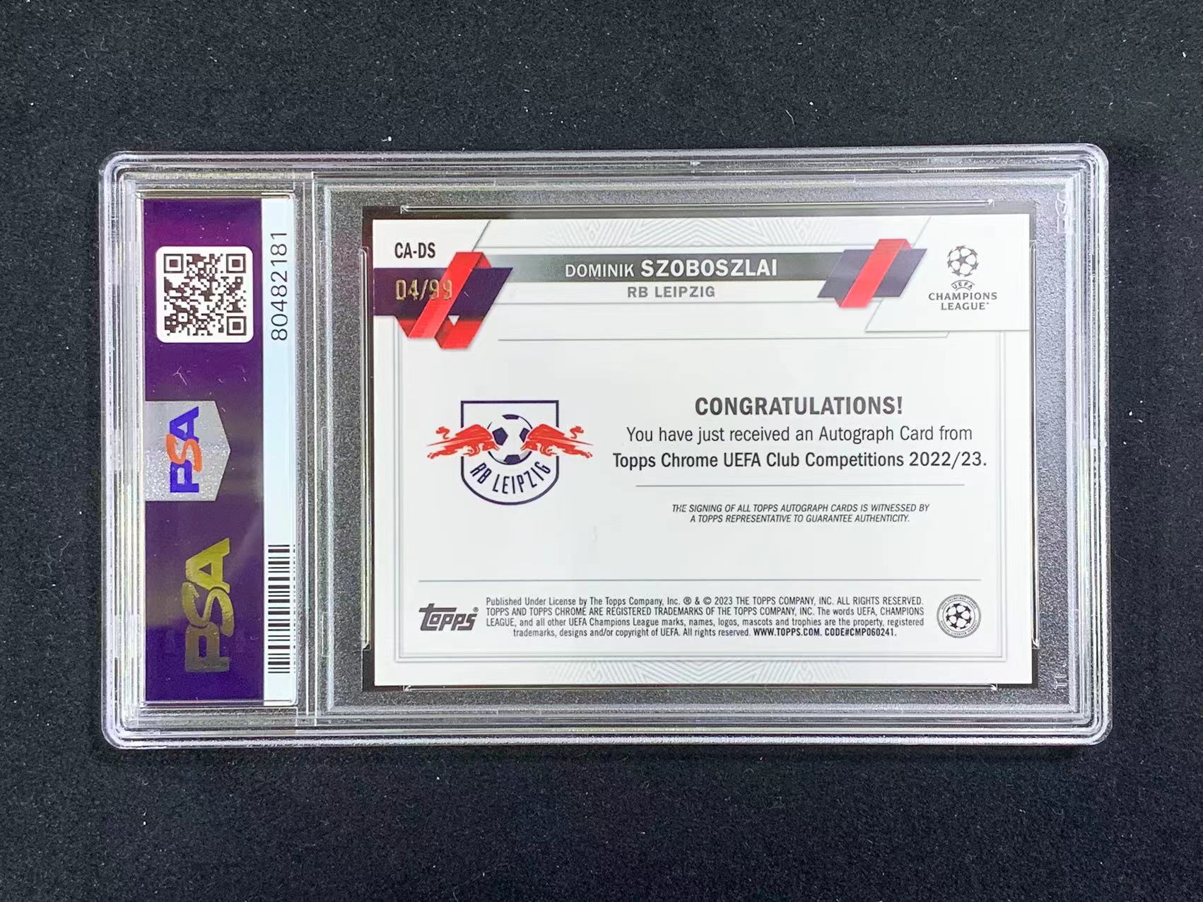 【lucky幸运壹编壹代拍-a】2022-23 Topps Chrome 欧战 莱比锡红牛 利物浦 Dominik Szoboszlai