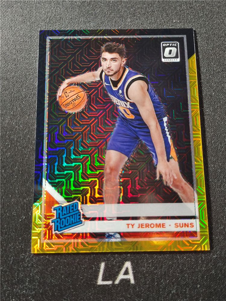 【LA拍卖】2019-20 Panini Donruss Optic TY Jerome 新秀RC 泰 杰罗姆 太阳 骑士队 黑金MOJO折 ...