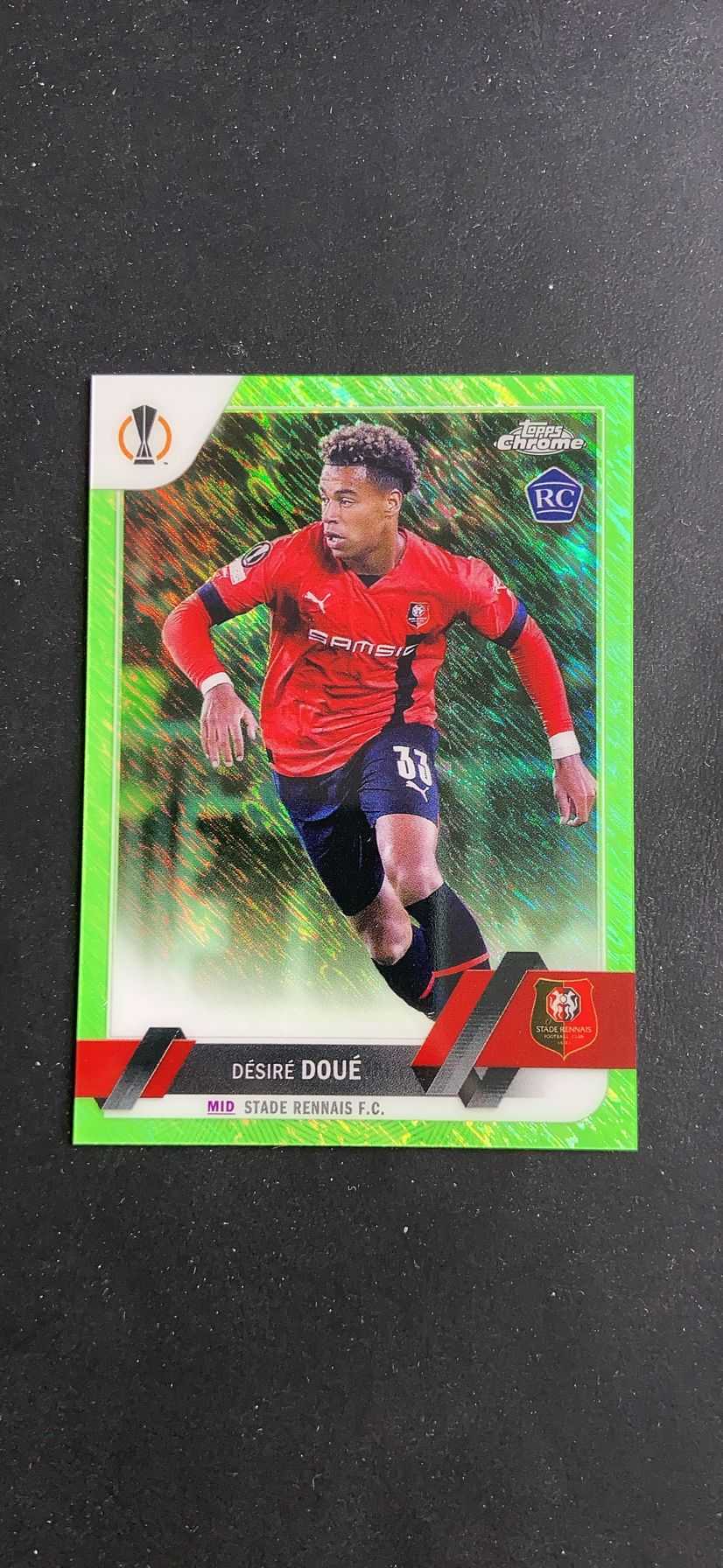 2022-23 Topps Chrome Désiré Doué RC 【肥猫代卖】Z20S 欧冠tc 雷恩 大巴黎 杜埃 新秀RC 欧冠冠军 ...