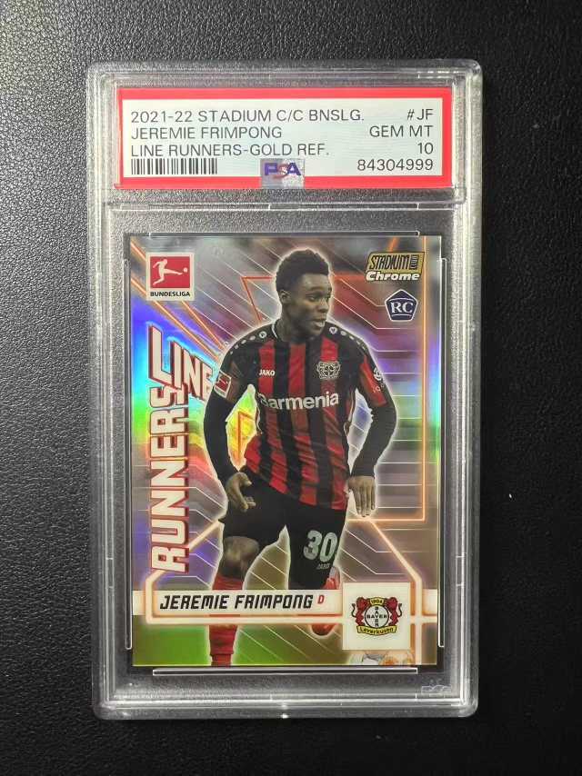2021 Topps Chrome Jeremie Frimpong RC 德甲竞技场 弗林蓬 /25编 /50编 加法同背 橙折 金折 ...