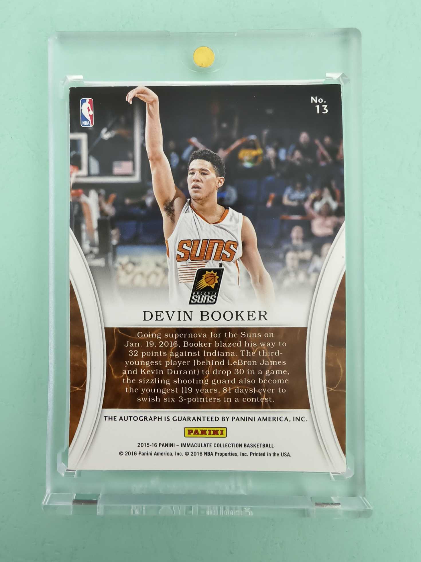 2015 Panini Immaculate Devin Booker RC 德文 布克 新秀里程碑签字卡签 联盟第一分卫 已经不再签字 投资 ...
