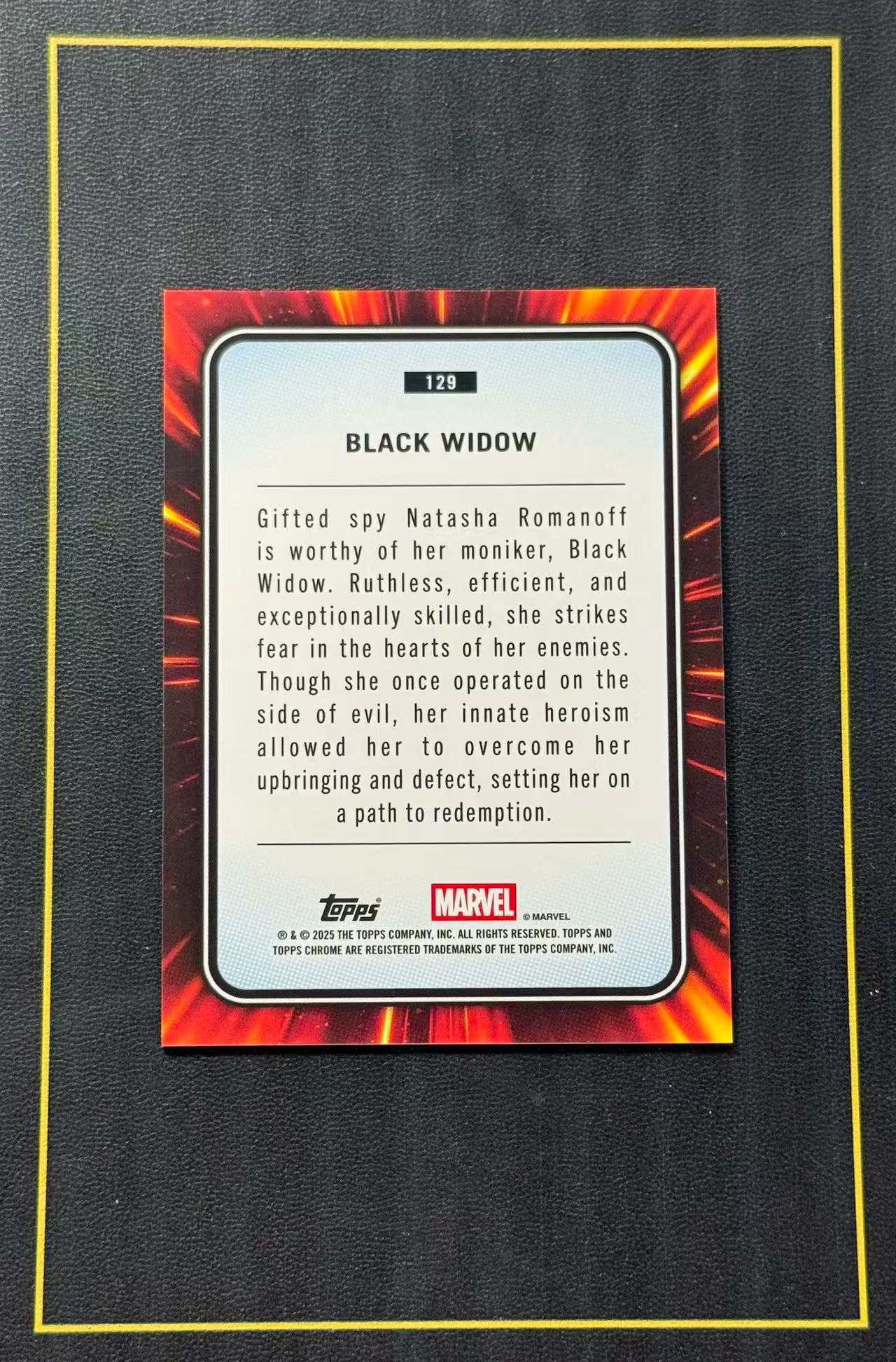 【超新星精品】2025 Topps Chrome Marvel (MCU) 漫威 Avengers 复仇者联盟 Black Widow 黑寡妇 ...
