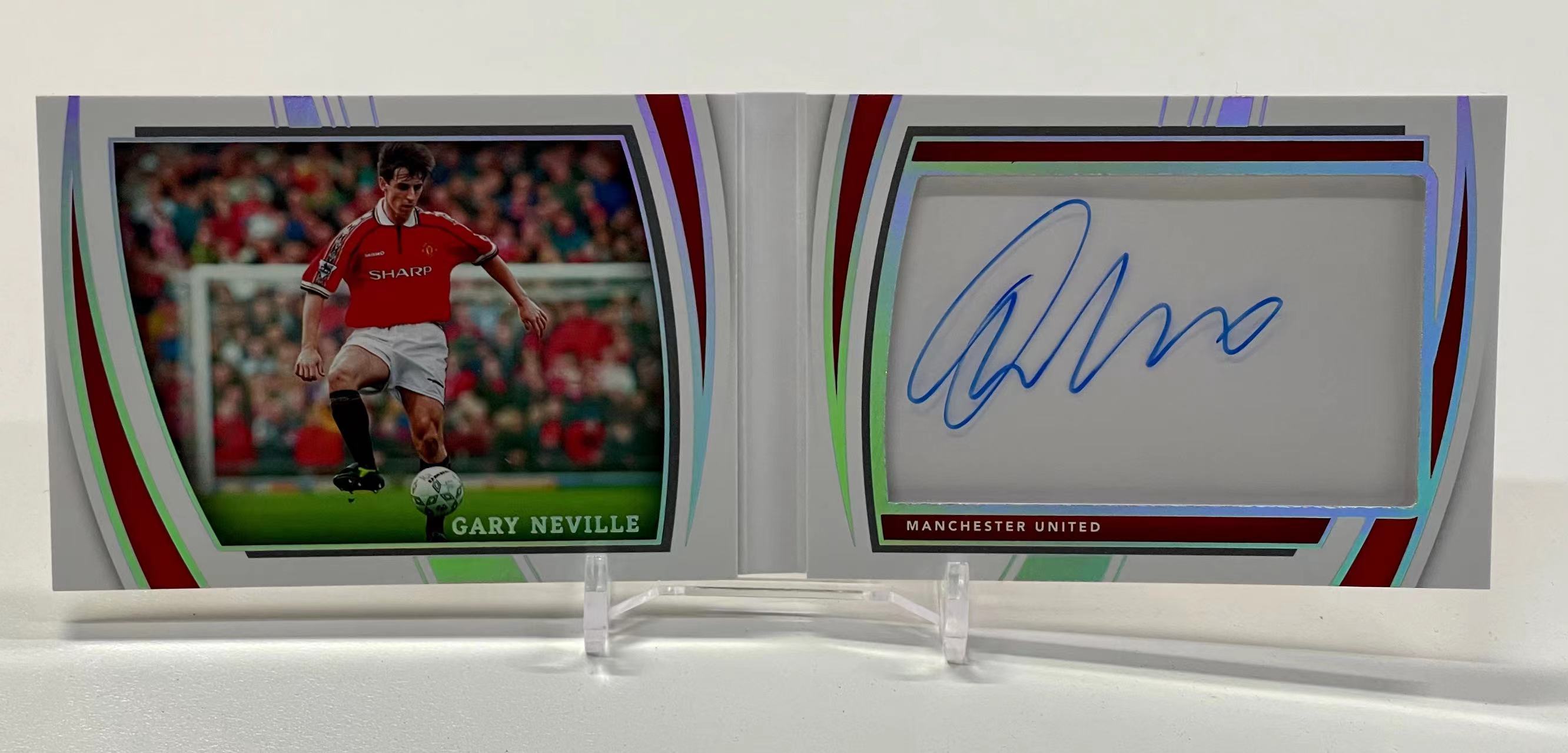 2022-23 Panini Immaculate Gary Neville 曼联 加里 内维尔 小书 镜面沙盒 签字卡 卡签 99编 ...