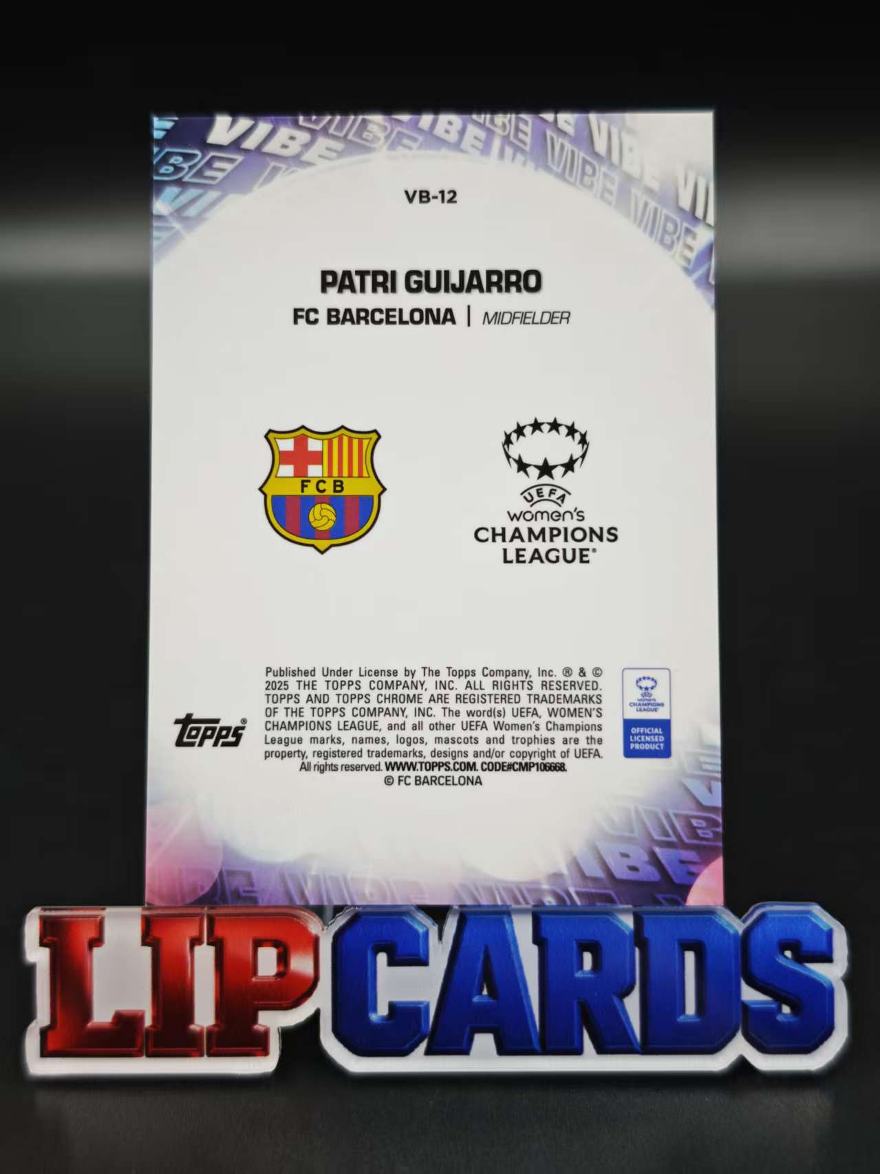 2024-25 Topps Chrome Patri Guijarro 【离谱潮玩】欧冠欧战TC 帕特里 吉哈罗 巴萨 女足 16/50编 ...