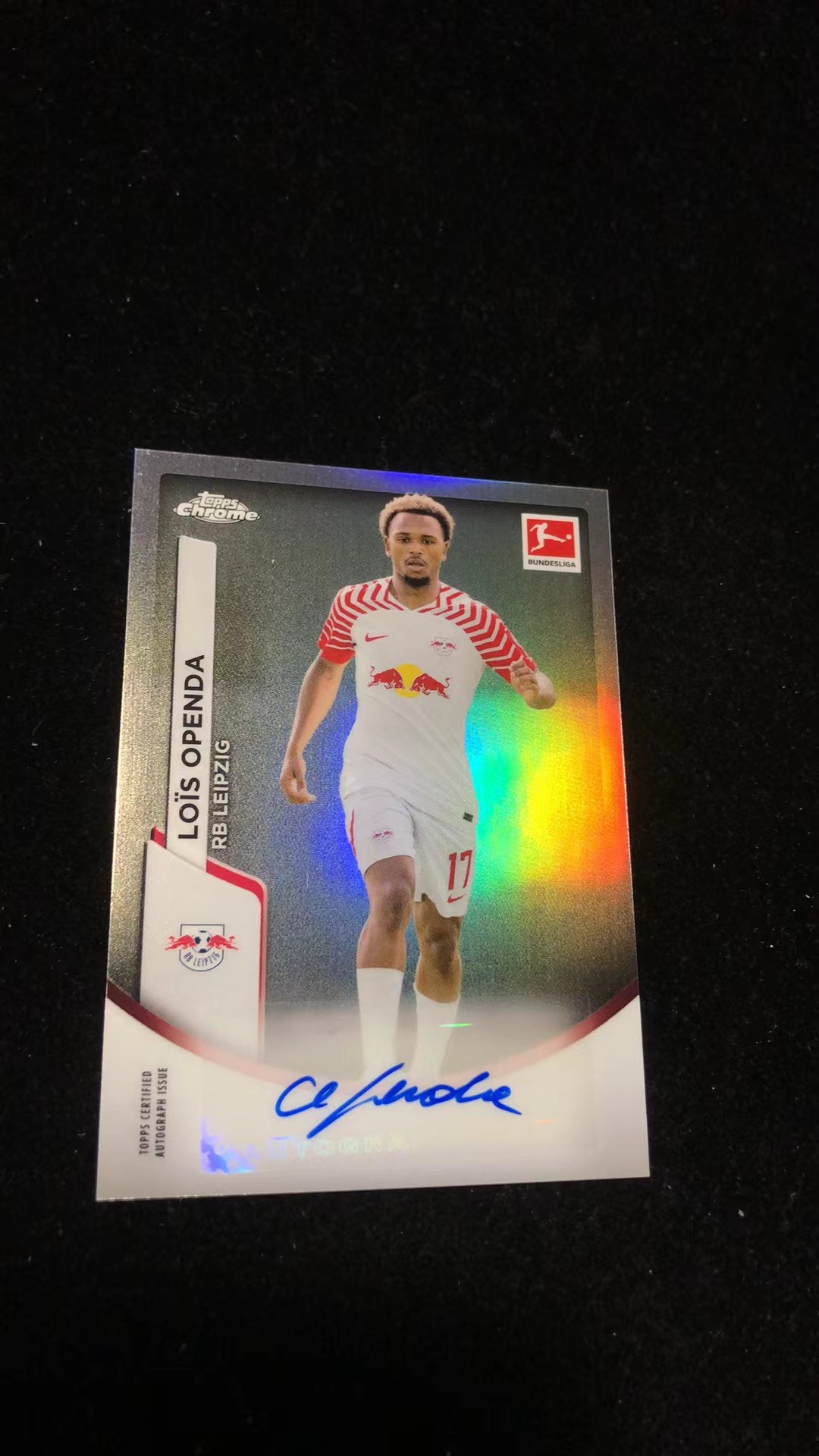 2024 Topps Chrome LOIS OPENDA 德甲TC 莱比锡红牛 奥蓬达 完美签字签名 银折 梦煜 冯n 卡淘
