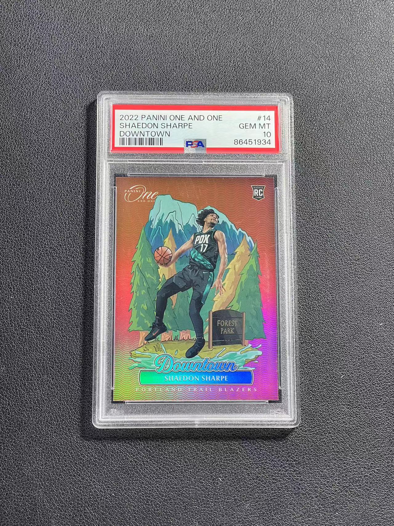 【超新星精品】2022-23 One and One Shaedon Sharpe RC新秀 开拓者 谢登夏普 downtown 城市 DT ...