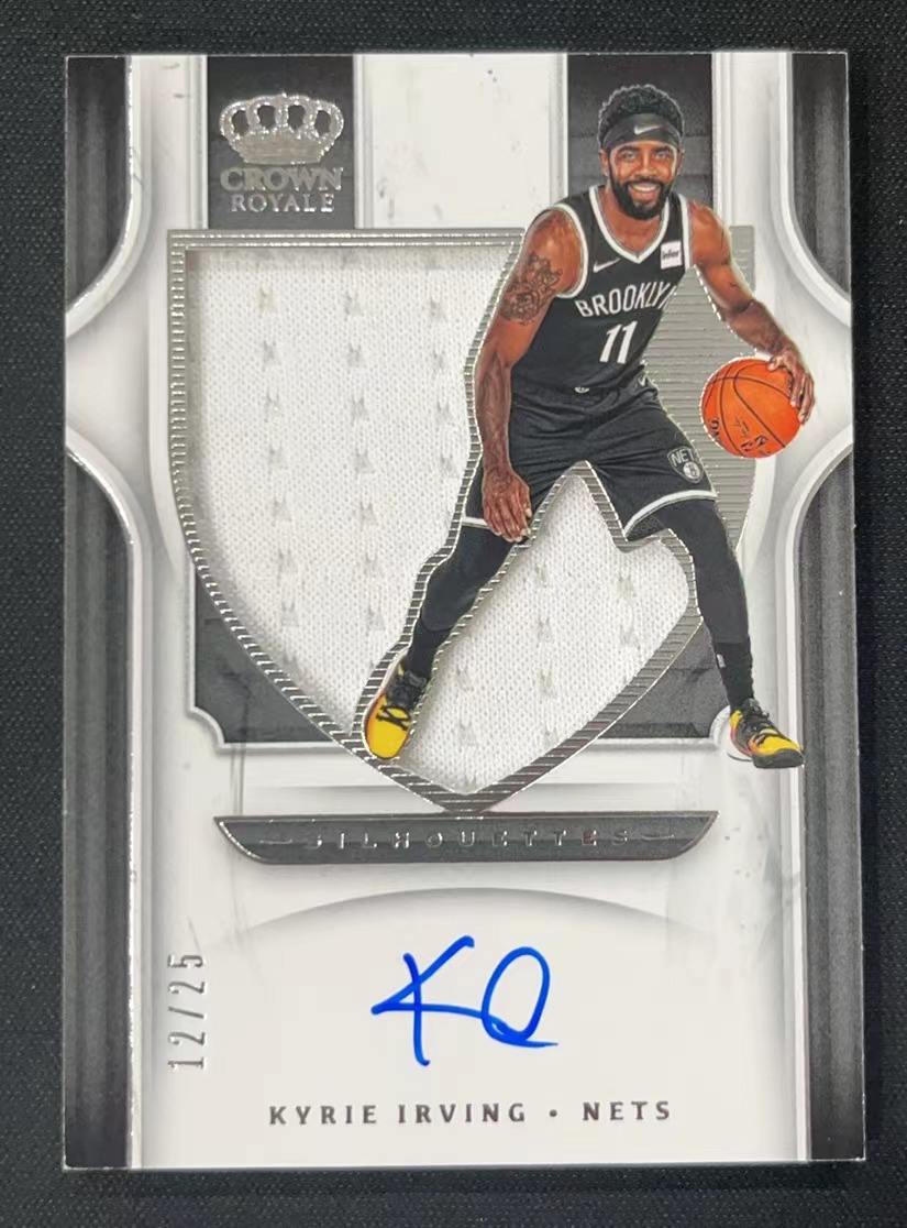 【长安代卖】2019-20 Panini Crown Royale Kyrie Irving 皇冠 篮网 凯里欧文 大窗球衣签字 剪影签字 卡 ...