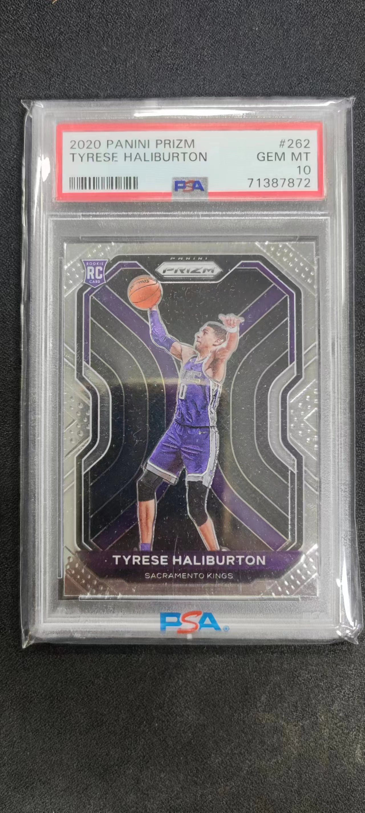 2020-21 Panini Prizm Tyrese Haliburton 国王 哈利伯顿 哈里伯顿 新秀RC base PSA10分 满分 ...