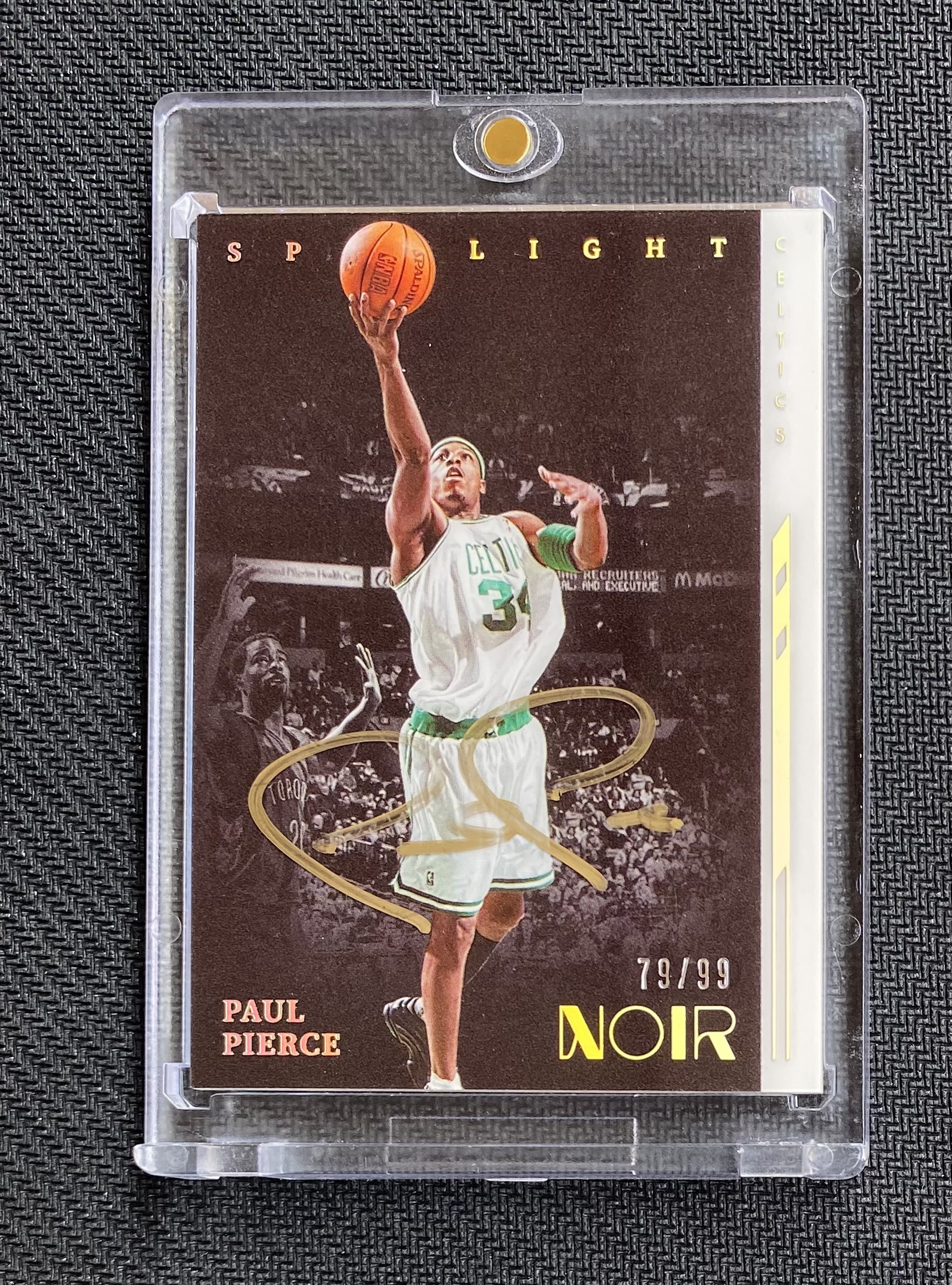 2021-22 Panini Noir Paul Pierce 波士顿凯尔特人 真理 保罗皮尔斯 Spotlight镜面聚光灯签字 金笔卡签 ...