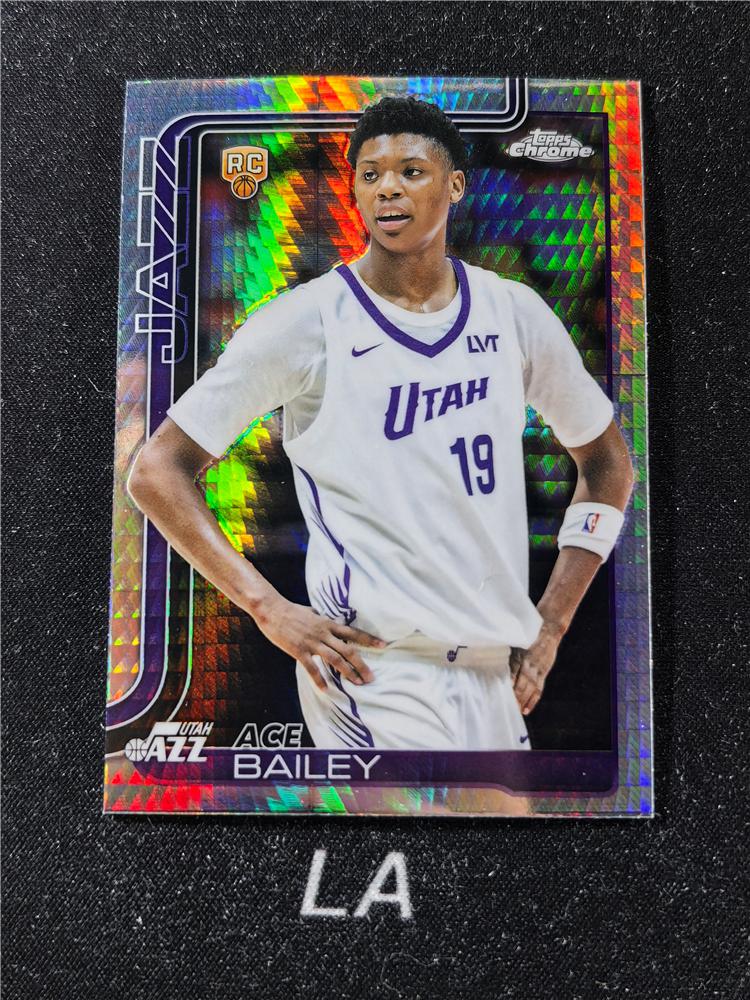 【LA拍卖】2025-26 Topps Chrome Airious "Ace" Bailey NBA 爵士 艾斯 埃斯 贝利 新秀 RC ...