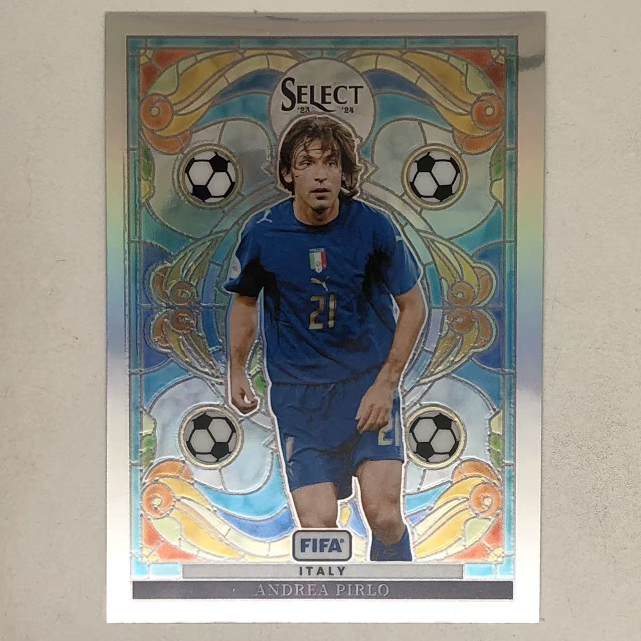2023-24 Panini Select Andrea Pirlo O FIFA 皮尔洛 意大利 AC米兰 尤文图斯 睡皮 银折 折射 文艺 ...