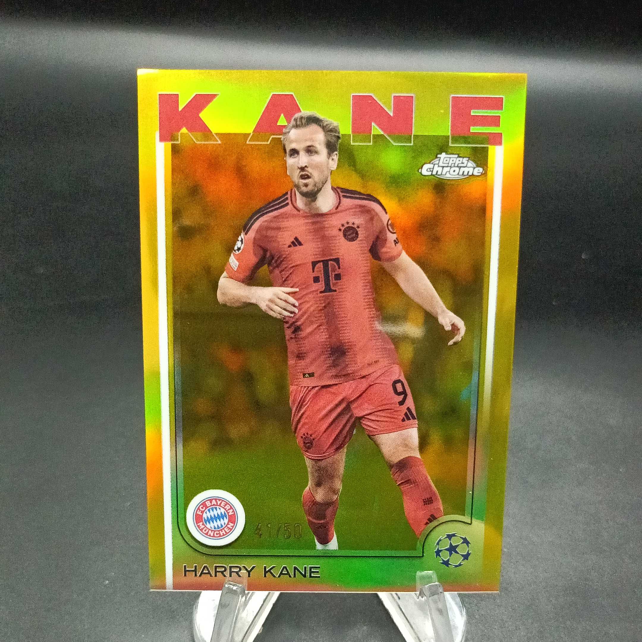 【AG拍卖】 2024-25 Topps UCC 欧冠 Harry Kane 拜仁慕尼黑 凯恩 金折 41/50编 实卡好看 卡品通行 ...
