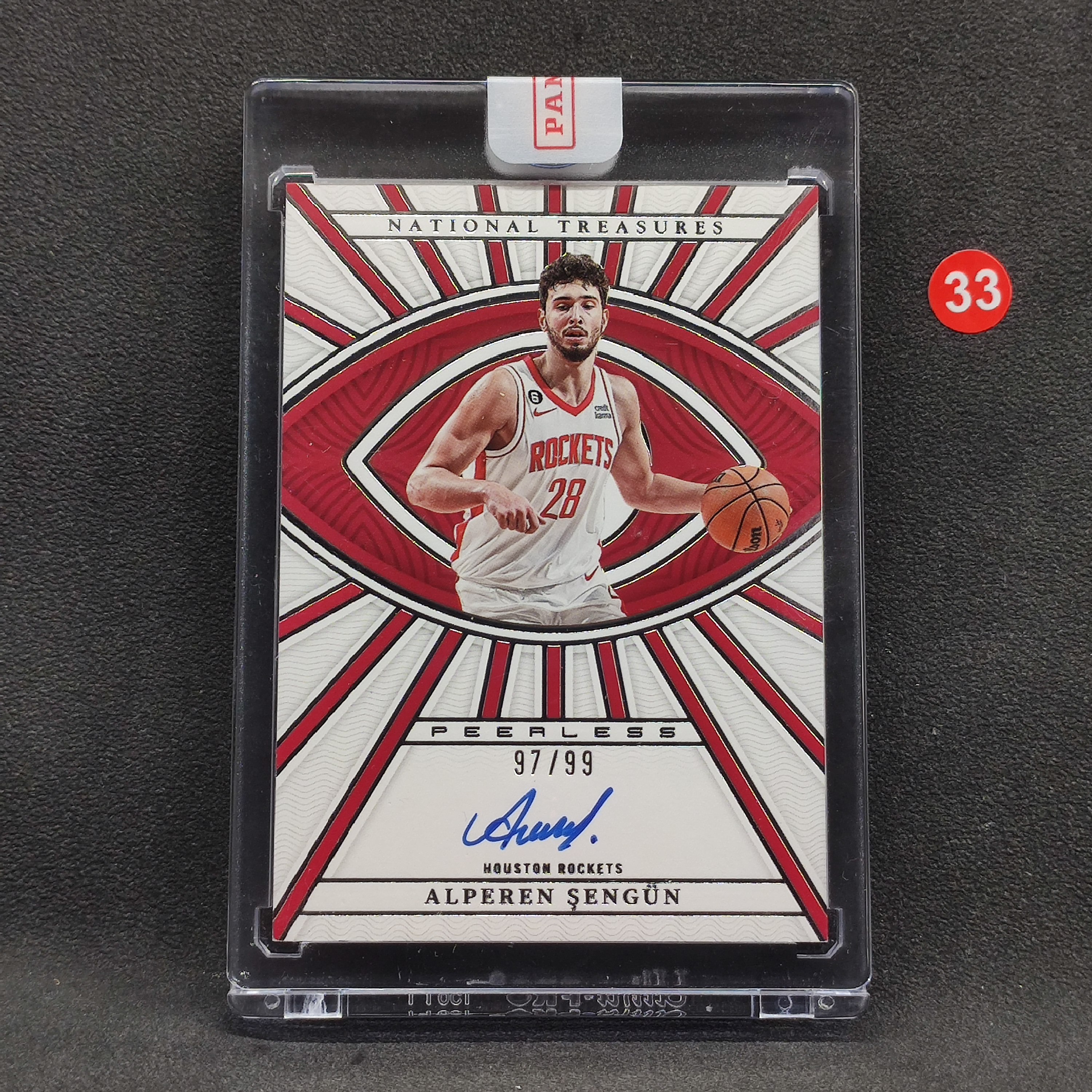 【大腿代卖精品】Alperen Sengun 申京 2022-23 National Treasures 国宝 RC新秀 /99编带编限量 签字 签名 卡签 火箭队/原封砖/6045溜达/b33 卡淘