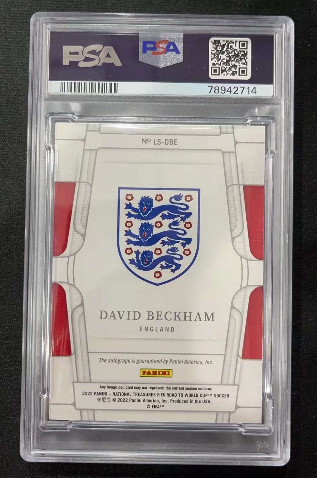 2022 National Treasures David Beckham 【长安代卖】世界杯 国宝 英格兰 万人迷 小贝 贝克汉姆 签字 ...