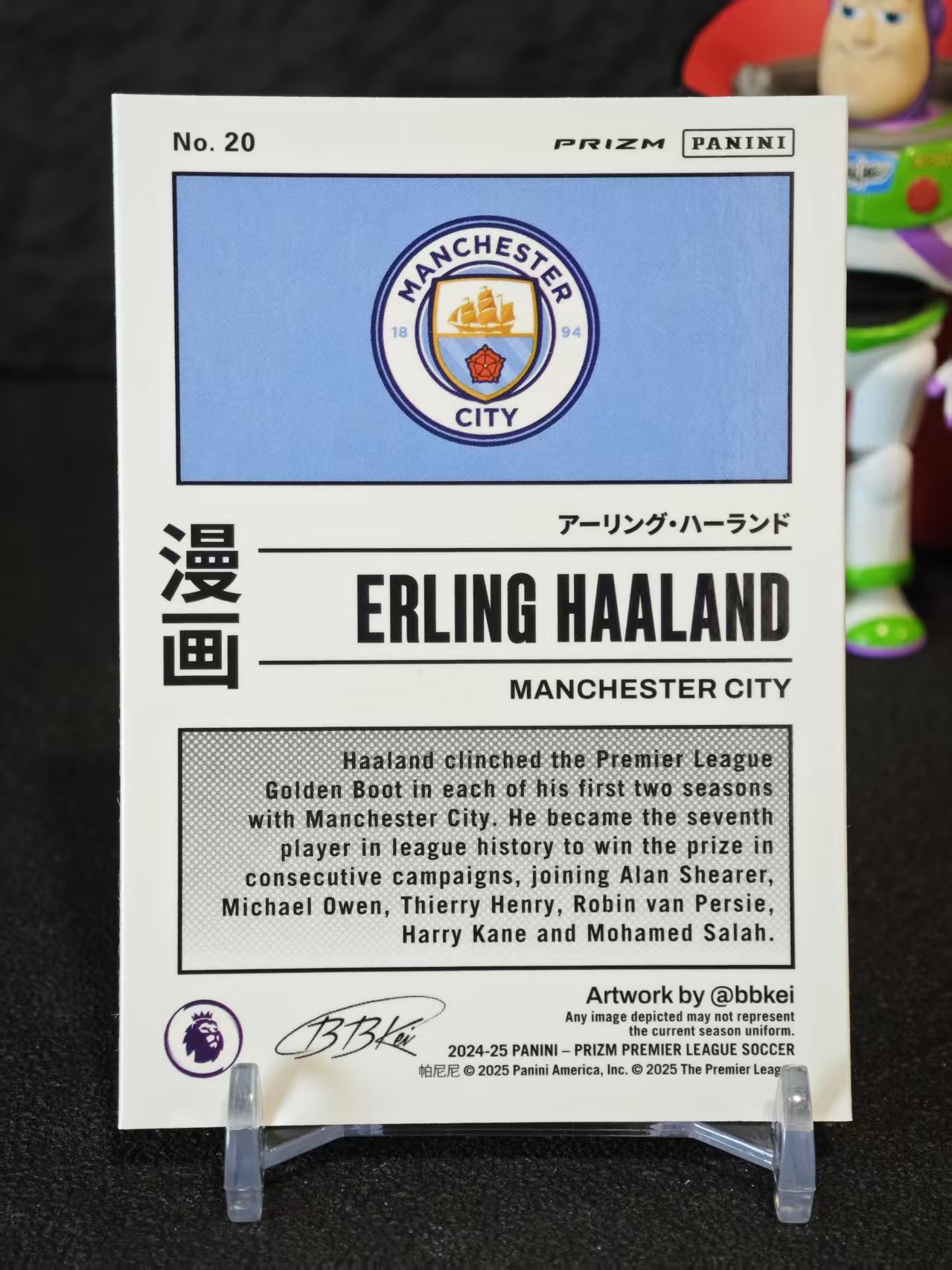 2024-25 Panini Prizm Erling Haaland 【离谱潮玩】英超pz 埃尔林 哈兰德 曼城 漫画特卡 画师签字 大比例 ...