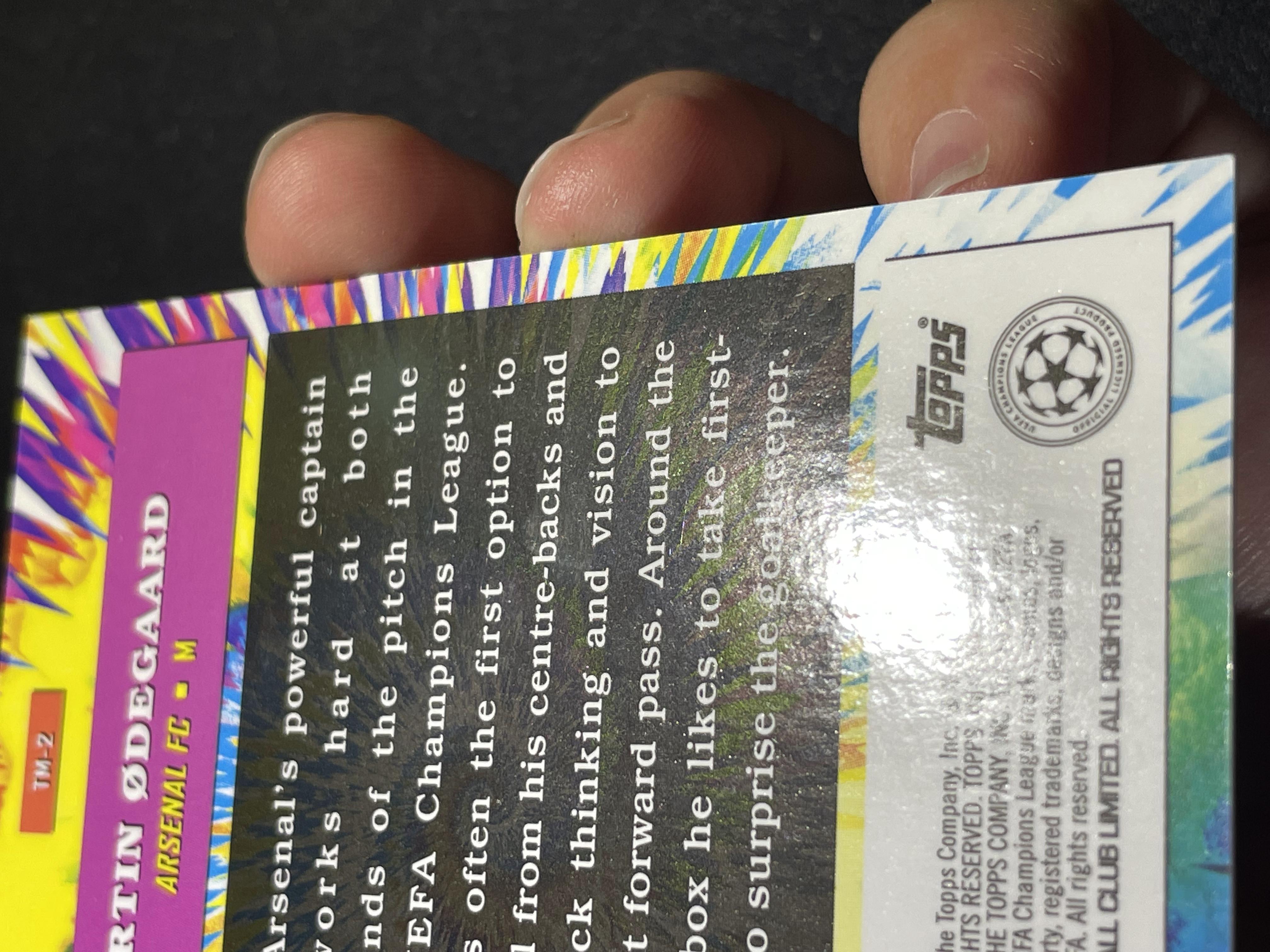 2024 Topps Finest Martin Odegaard 爆金拍卖 H56 足球 Finest 阿森纳 马丁 奥德加 厄德高 大佬特 ...