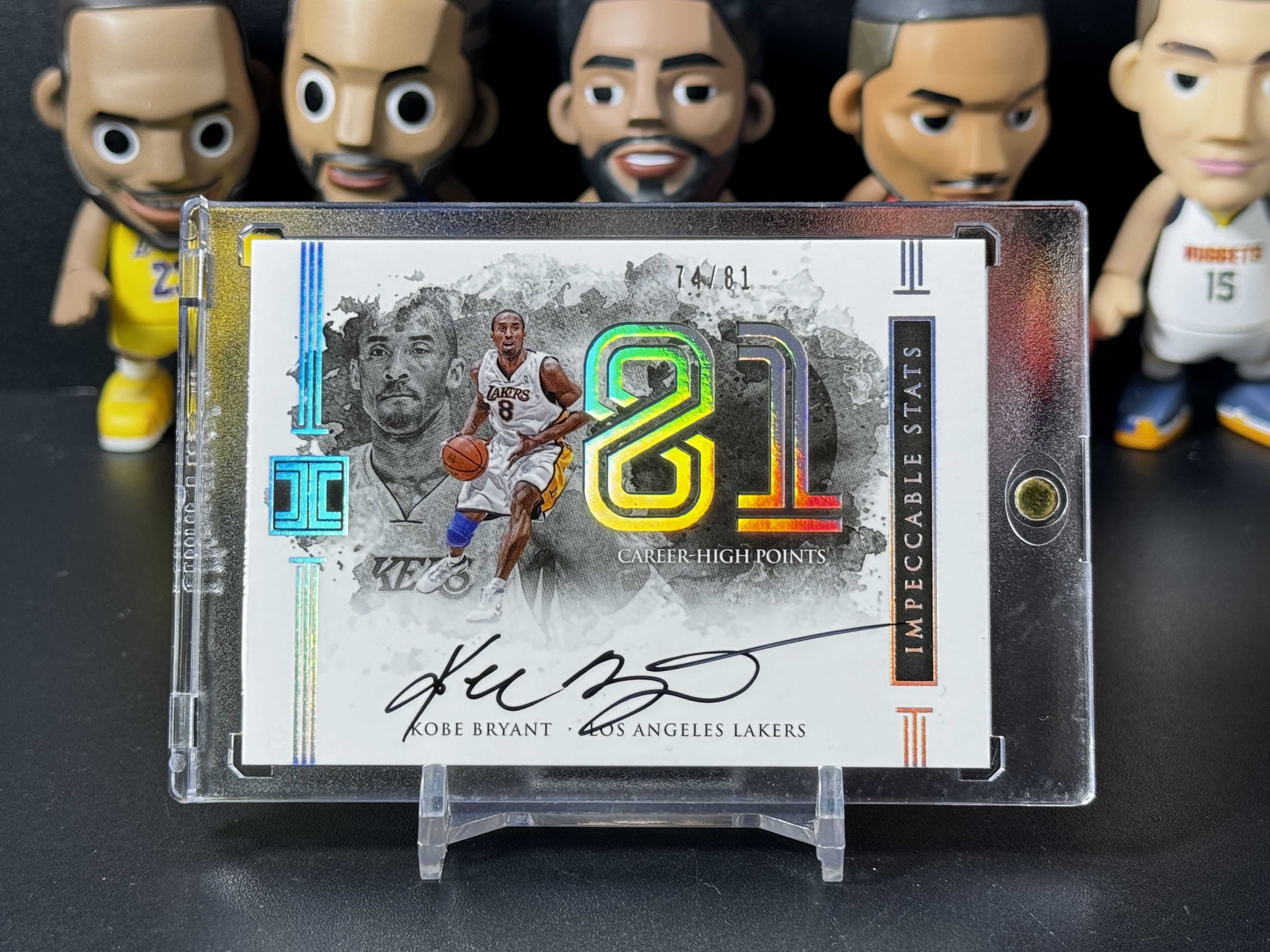【喷子拍卖】2016-17 panini impeccable Kobe Bryant 小真金白银 洛杉矶湖人 科比 布莱恩特 生涯最高81分 ...