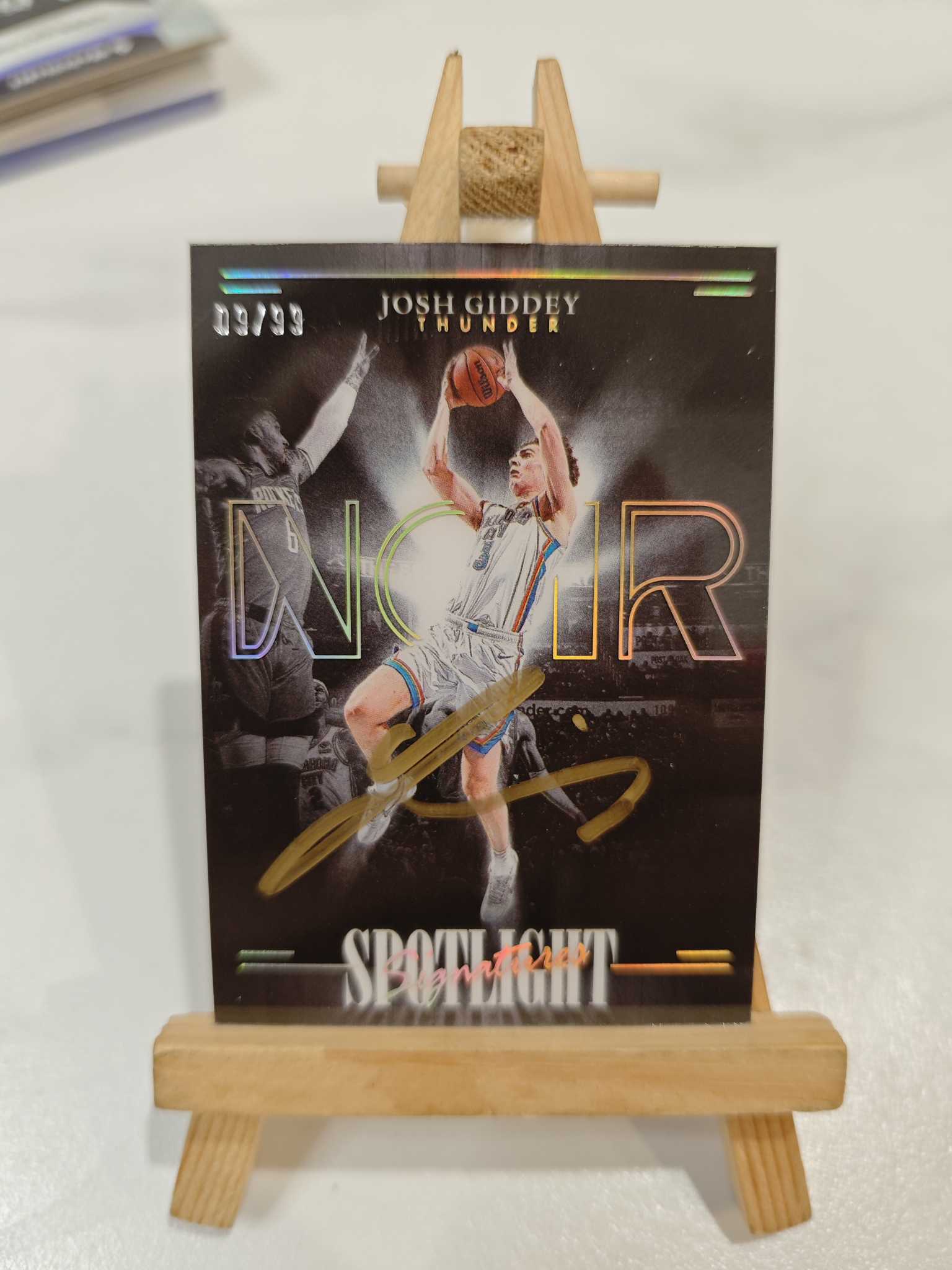 2023-24 Panini Noir Josh Giddey 【拖油瓶代卖】诺尔 雷霆 约什 吉迪 9/99编 签字 卡签 聚光灯 ...