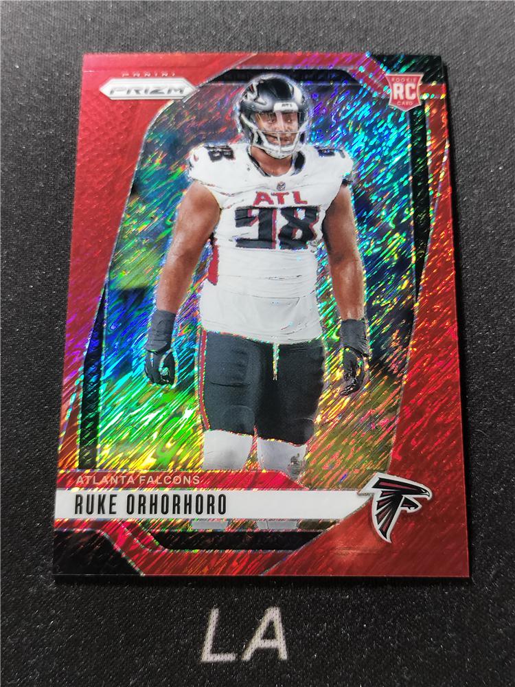 【LA拍卖】2024 Panini Prizm Ruke Orhorhoro 橄榄球PZ 新秀RC 卢克 欧霍赫洛 亚特兰大猎鹰队 正新秀 红 ...