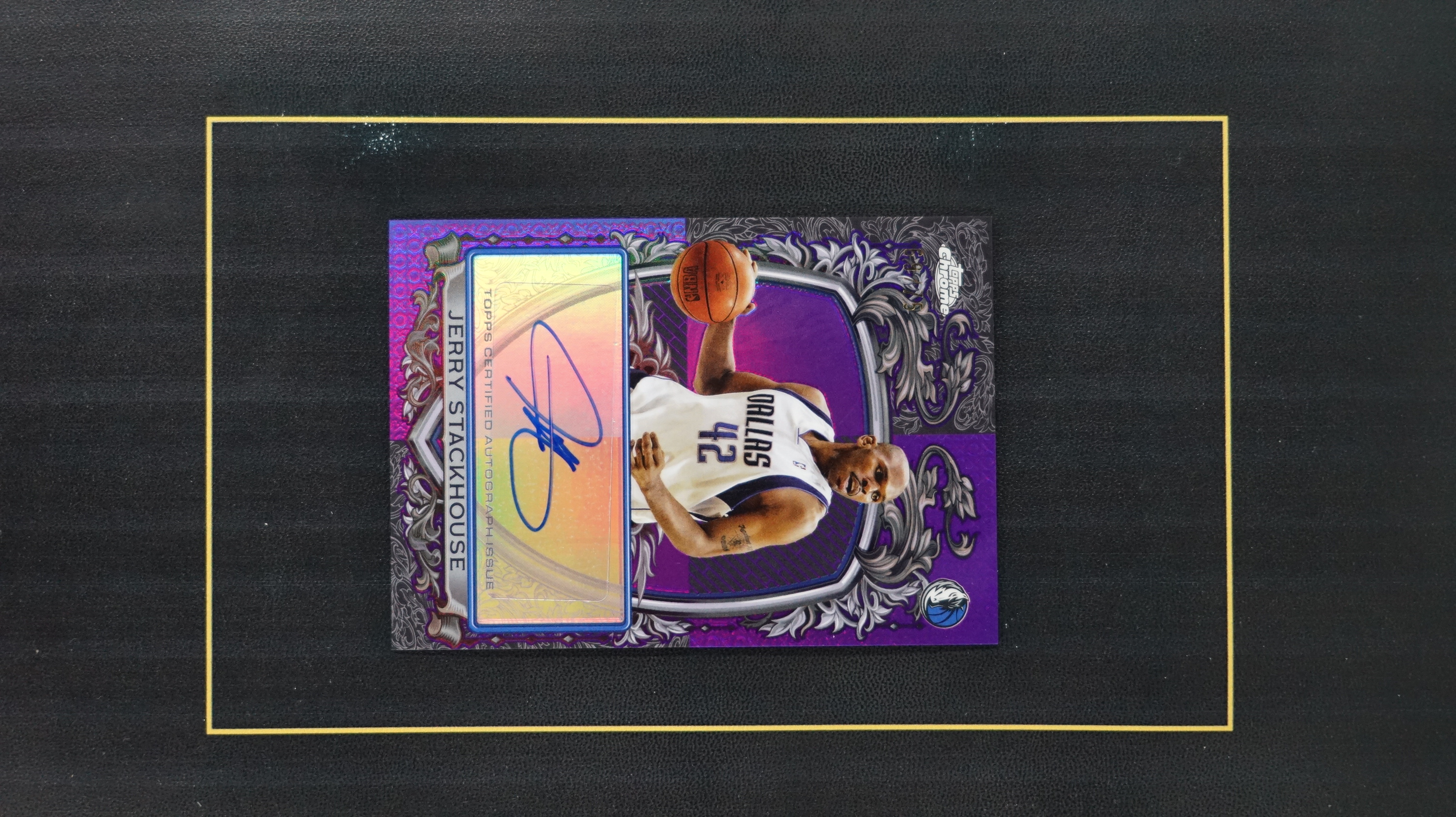 2025 Topps Chrome Jerry Stackhouse 独行侠 杰里 斯塔克豪斯 75编 紫折 Signature Style签 ...
