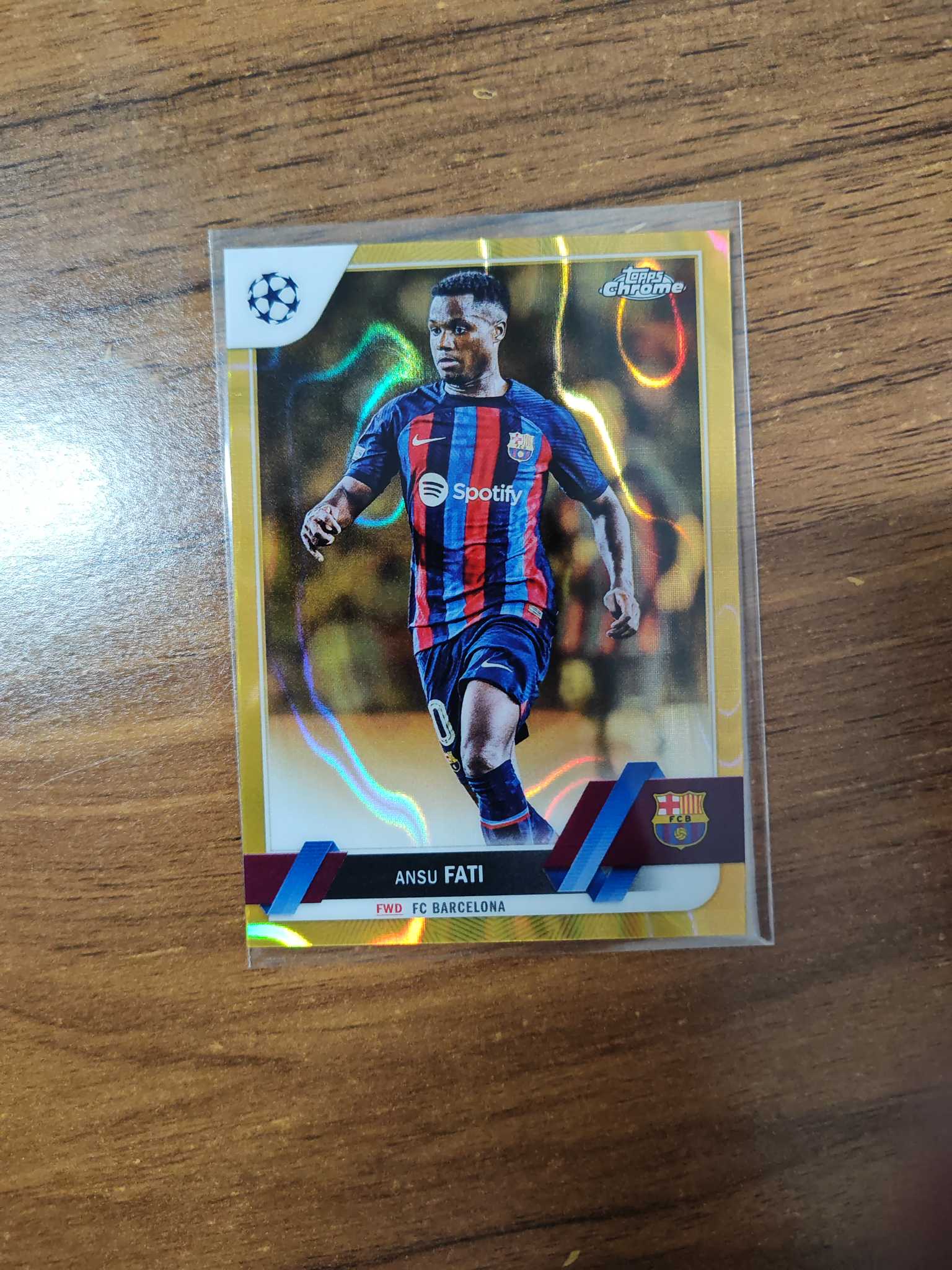 2022-23 Topps Chrome Ansu Fati 安苏法蒂 金熔岩 卡品如图 卡淘