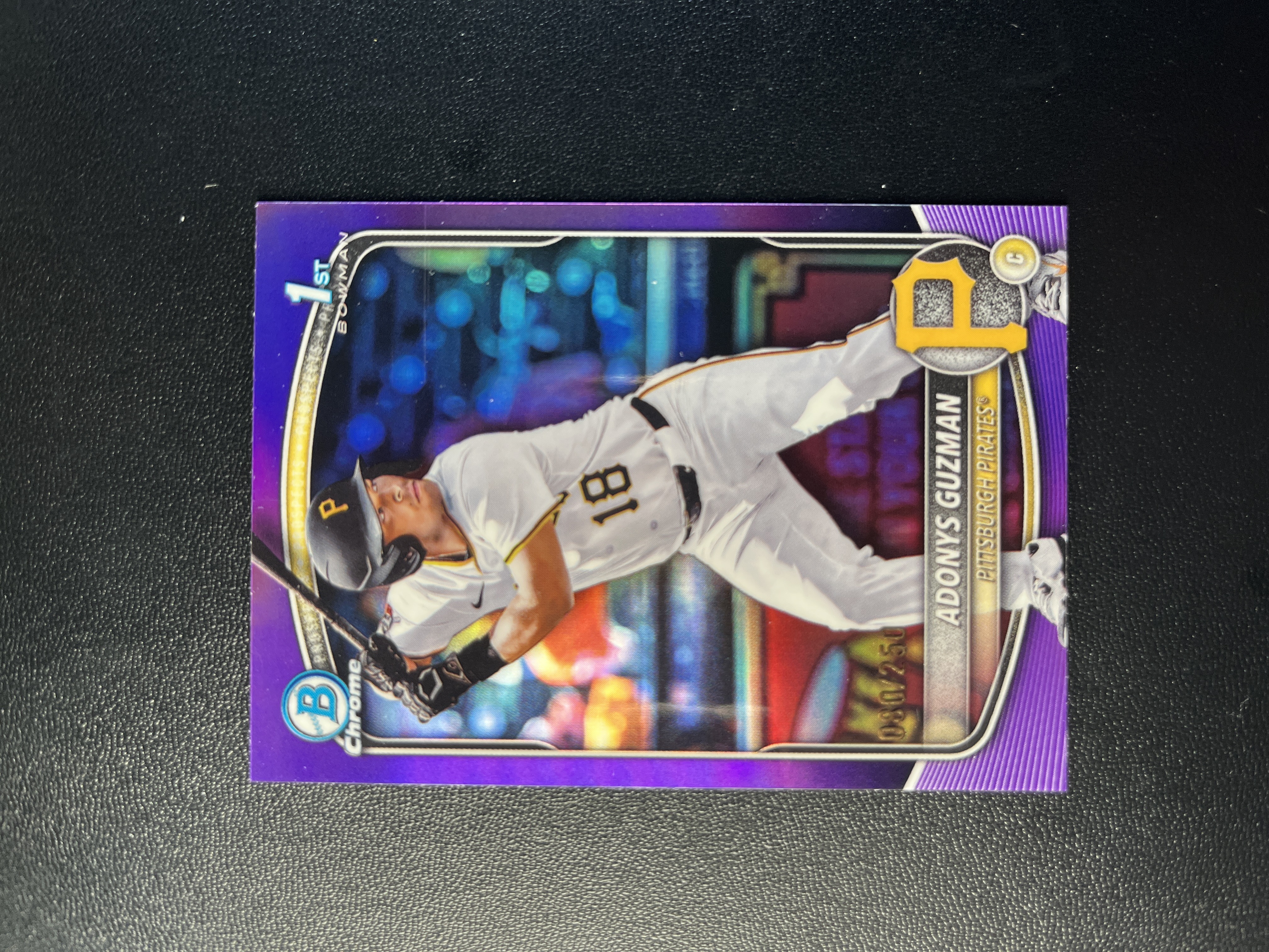 2025 Topps Bowman Draft Chrome Adonys Guzman RC 【禄卡拍卖】棒球 阿多尼斯 古兹曼 新秀 紫折 ...