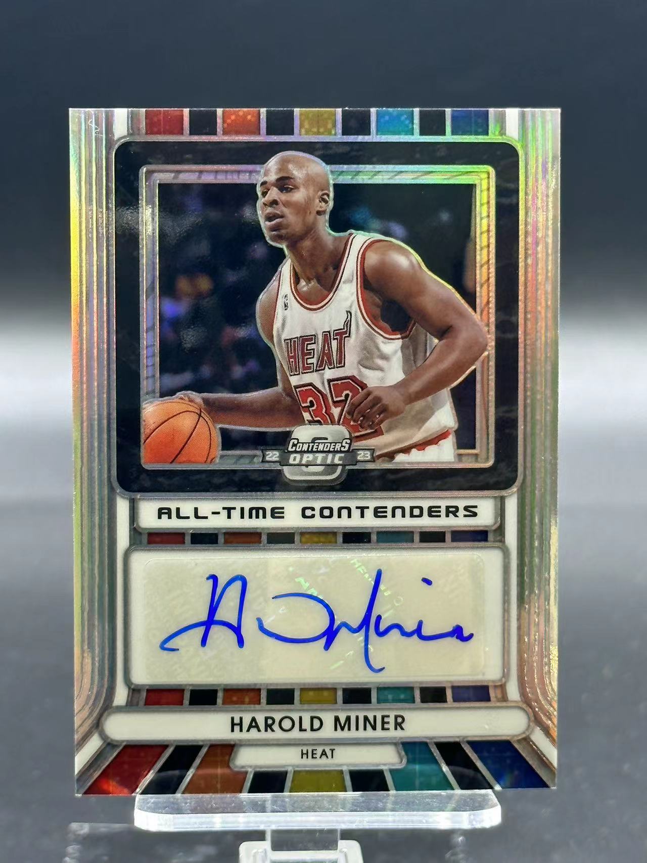 2022-23 Panini Contenders Harold Miner 【无疫烦拍卖】球票OP 热火 哈罗德迈纳 签字 银折13/125 ...