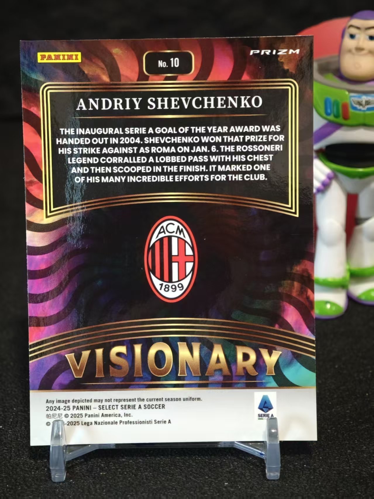 2024-25 Panini Select Andriy Shevchenko 【离谱潮玩】意甲 AC米兰 乌克兰 舍甫琴科 梦幻特卡 大比例 ...