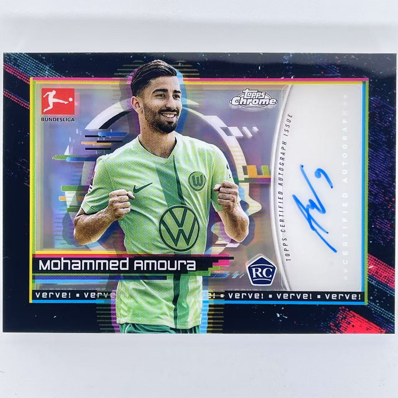 2024-25 Topps Chrome Mohammed Amoura RC 德甲TC 沃尔夫斯堡 狼堡 阿穆拉 新秀 签字 激情签 大比例 ...
