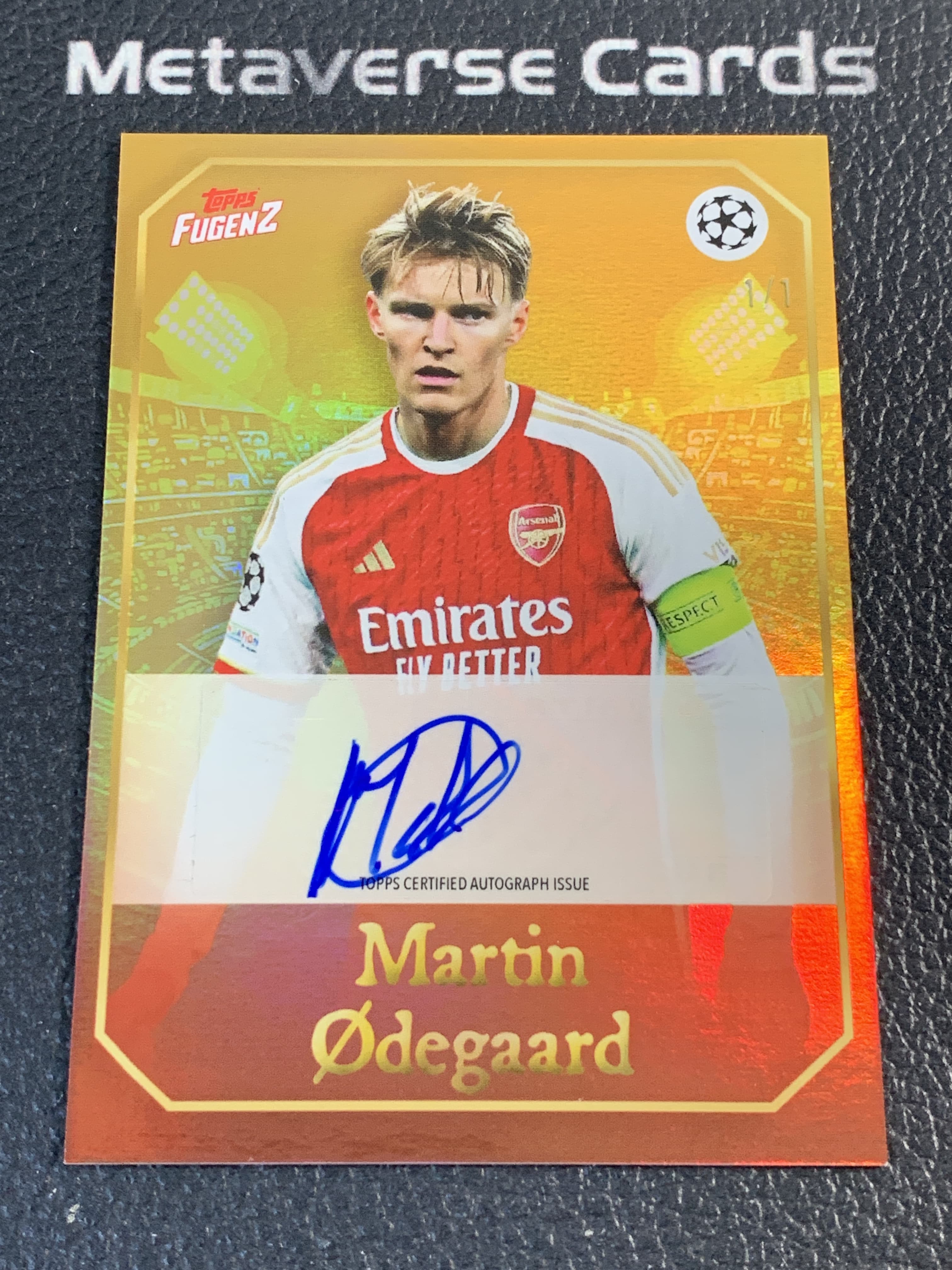 【元宇宙精品】贪吃蛇025：2023-24 Topps Fugenz Martin Odegaard 欧冠 印度限定版 阿森纳 马丁 厄德高 ...