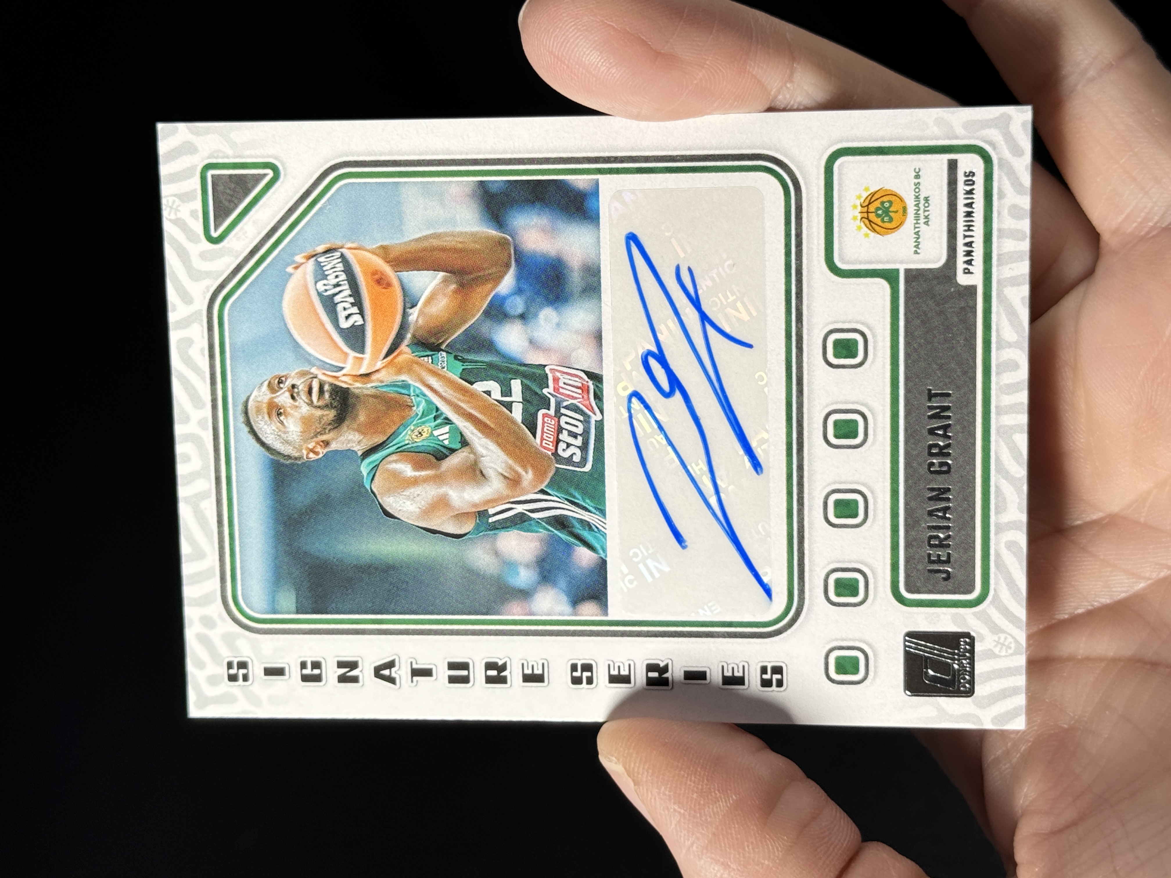 【喷子拍卖】 2023-24 Panini Euroleague Jerian Grant 欧洲联赛 帕纳辛纳科斯 杰里安 格兰特 签字 ...