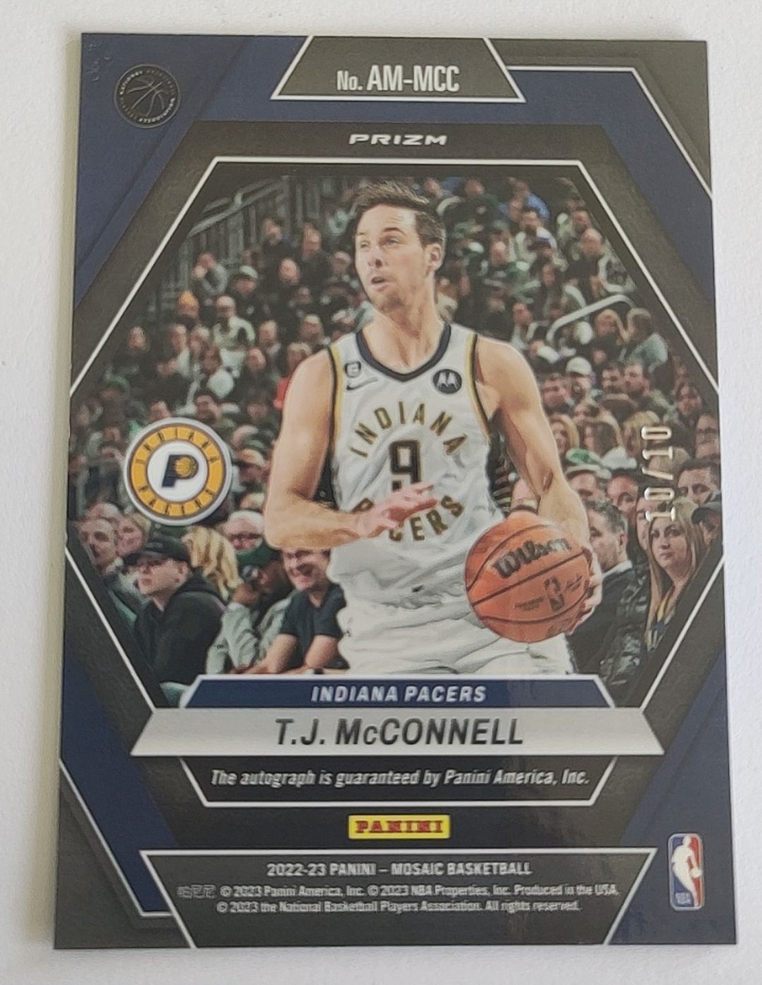 2022-23 Panini Mosaic T.J. McConnell 麦克康奈尔 马赛克 10编 尾编 金折 步行者 东部冠军 哈利伯顿 ...