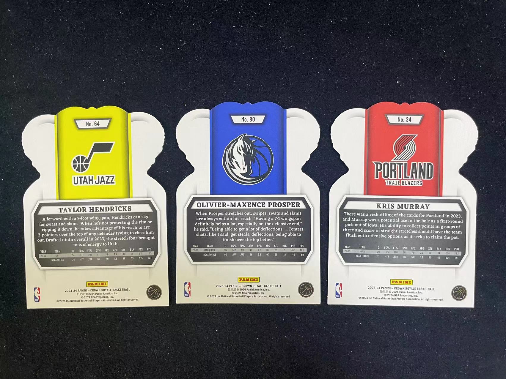 【Lucky幸运壹编壹代拍-KZF】2023-24 Panini Crown Royale 皇冠 新秀异形皇冠 99编爵士亨德里克斯、99编 ...