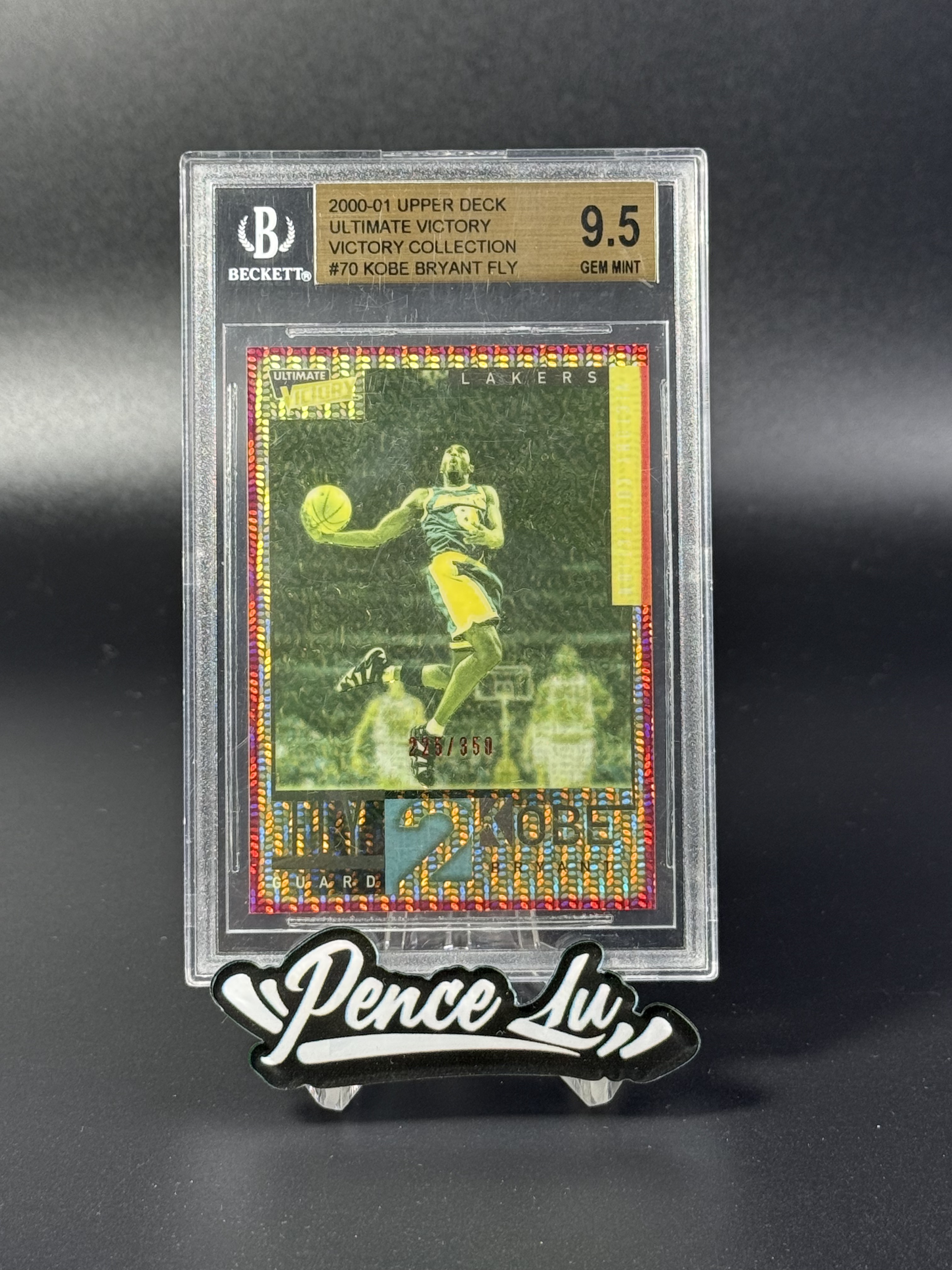 【喷子拍卖】2000-01 upper deck ultimate victory Kobe Bryant 终极胜利 洛杉矶湖人 科比 布莱恩特 经典老特 fly2k 350编 红变形虫折 超 ...