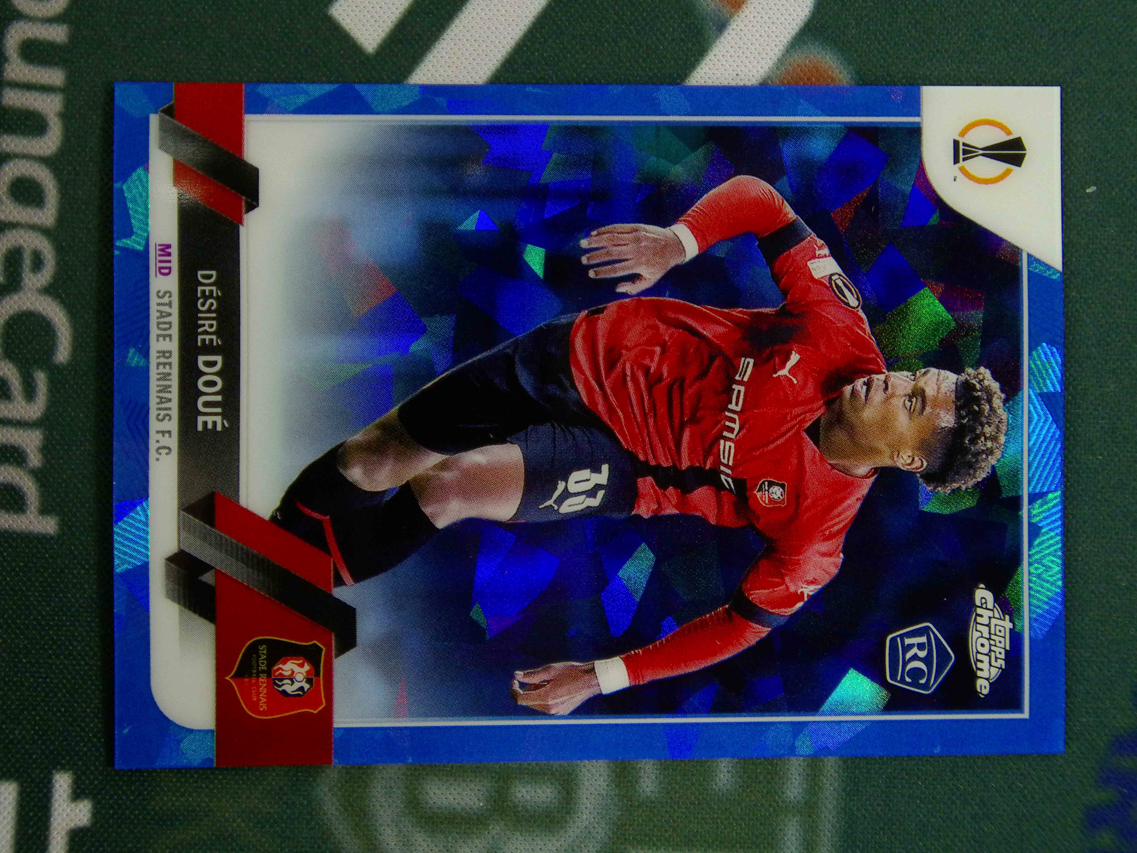 2022-23 Topps Chrome Desire Doue 【LZK 6ZR426】TC 欧冠 蓝宝石 蓝碎冰折 雷恩 新秀 杜埃 折射 ...