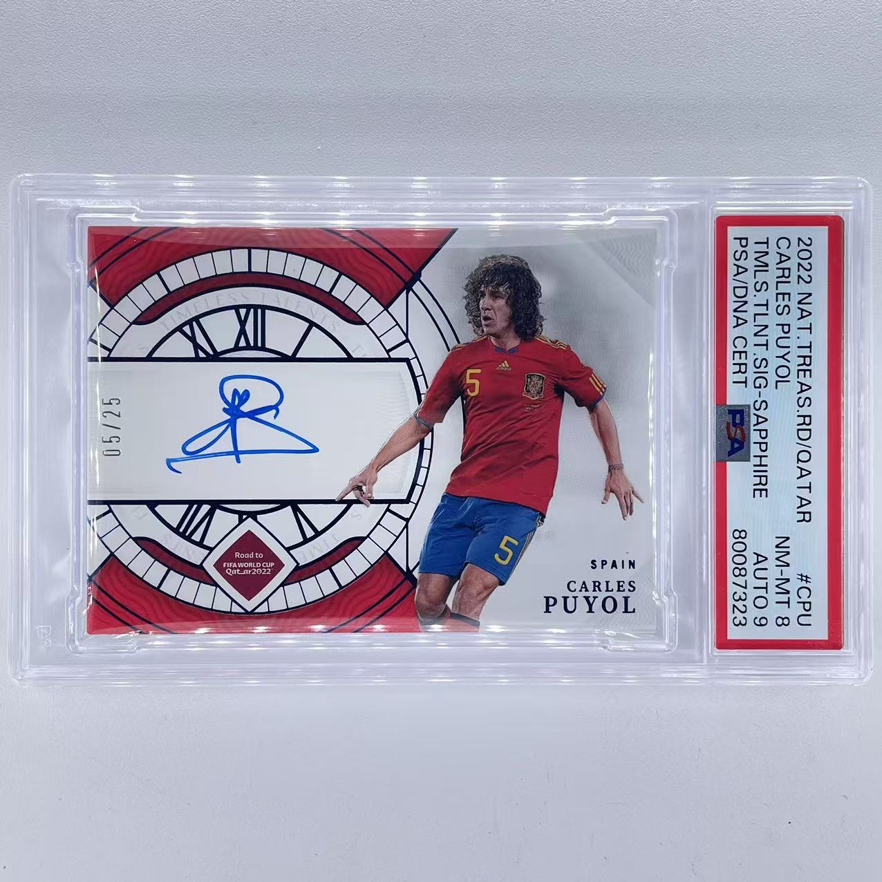 V 2022 Panini National Treasures Carles Puyol 卡莱斯 普约尔 西班牙巴萨铁血传奇 世界杯国宝 ...
