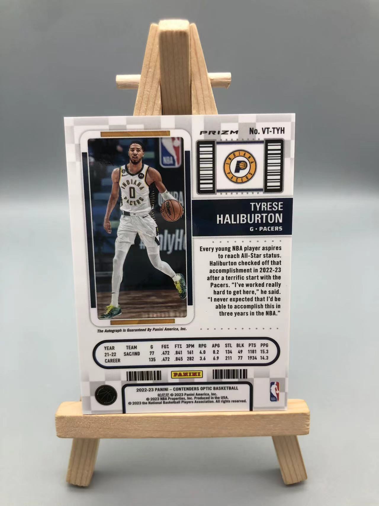 【舒克卡社】22-23 Contenders Optic Tyrese Haliburton 球票Op 哈里伯顿 哈里波顿 签字 卡签 银折 ...