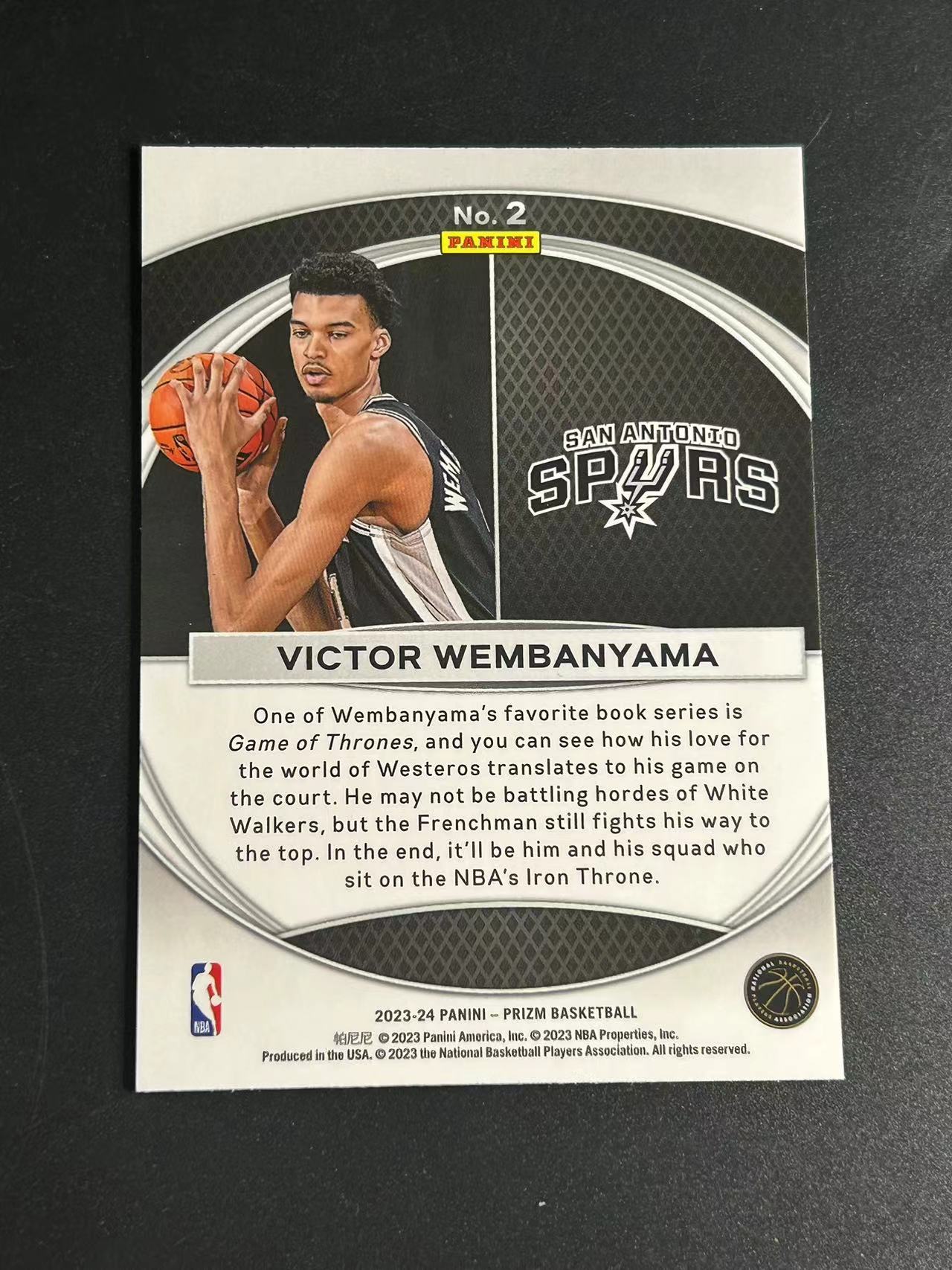 2023 24 Panini Prizm Victor Wembanyama Rc 【肥猫代卖】g珠宝 Prizm 马刺 文班亚马 斑马 新秀