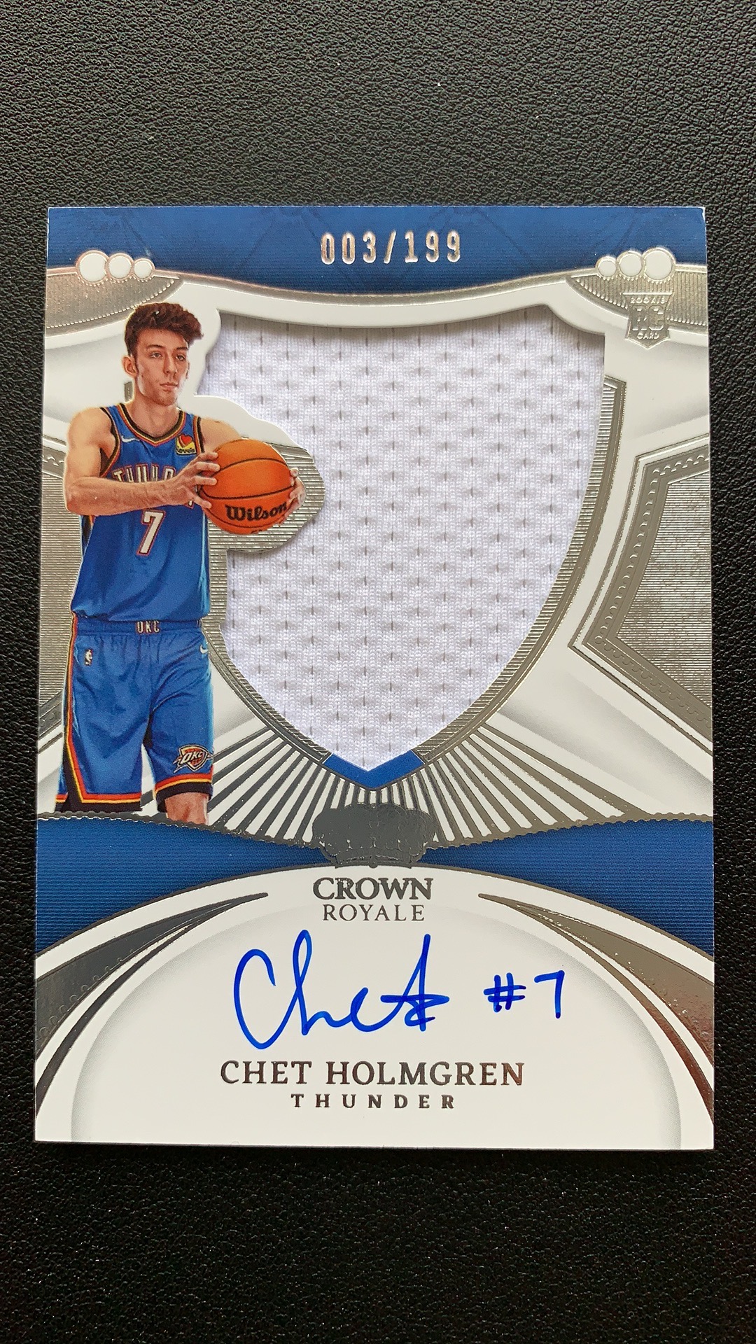 2022-23 Panini Crown Royale Chet Holmgren RC 《交换大叔 赛博寻鹤1640》切特 霍姆格伦 雷霆 ...