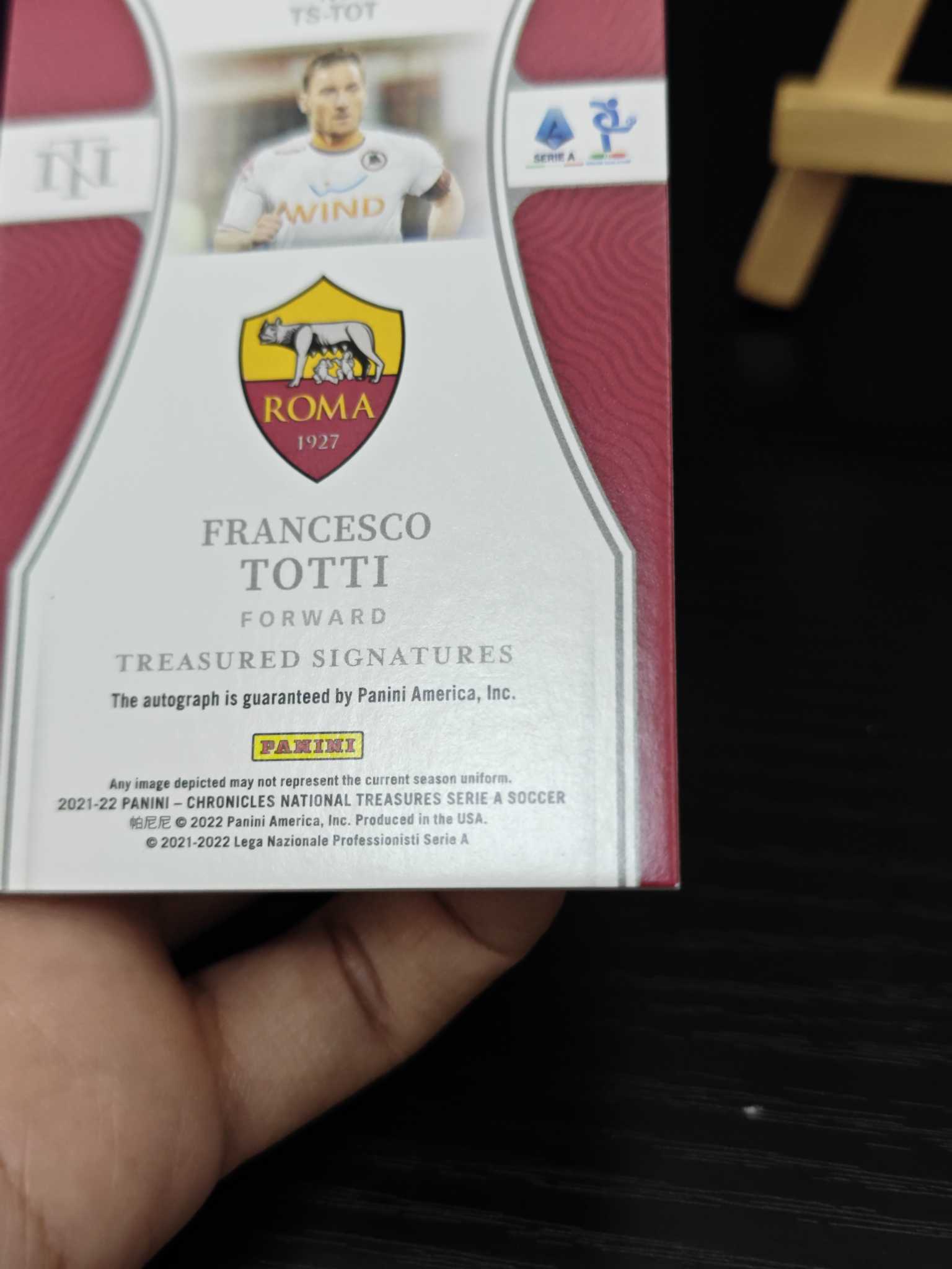 2021-22 Panini Chronicles Francesco Totti 编年史 国宝 托蒂 狼王 罗马 99编 签字 意大利 一人 ...
