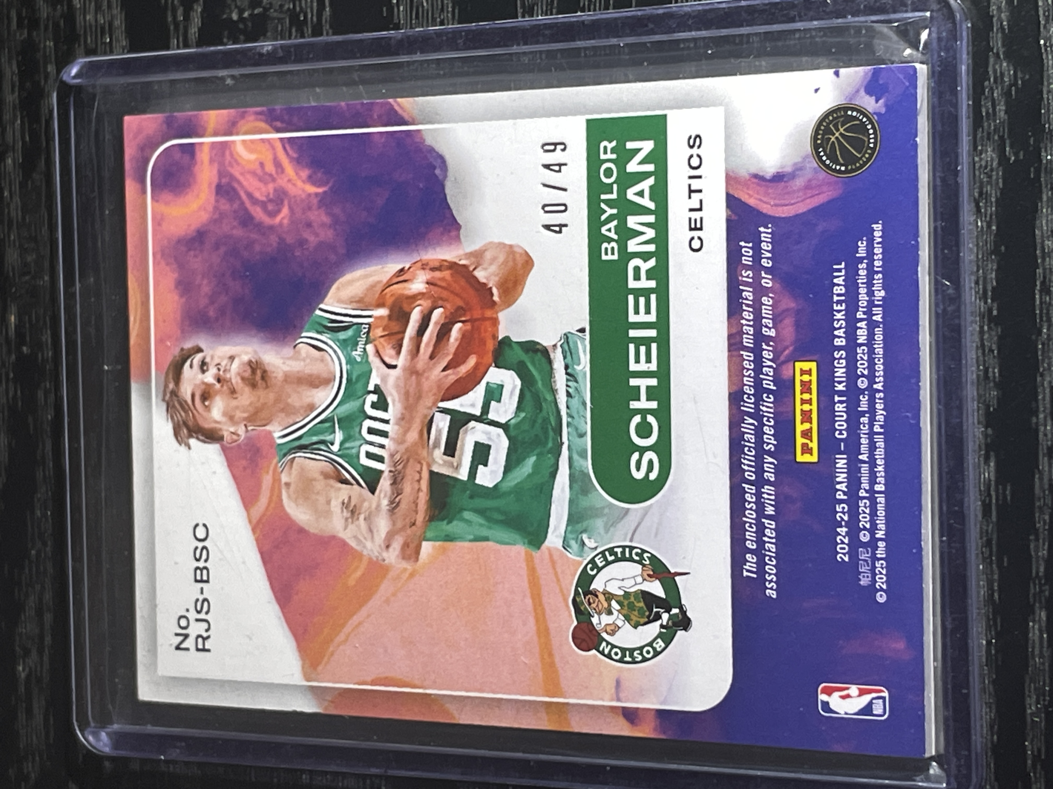 2024-25 333一直免费代卖 Court Kings Baylor Scheierman RC 49编 物料 球衣 patch 红平行 ...