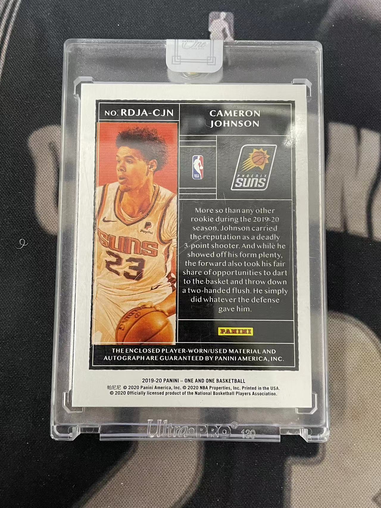 2019-20 Panini One and One Cameron Johnson RC 【卡C代拍】太阳队 新秀 卡梅隆 约翰逊 黄忠 ...