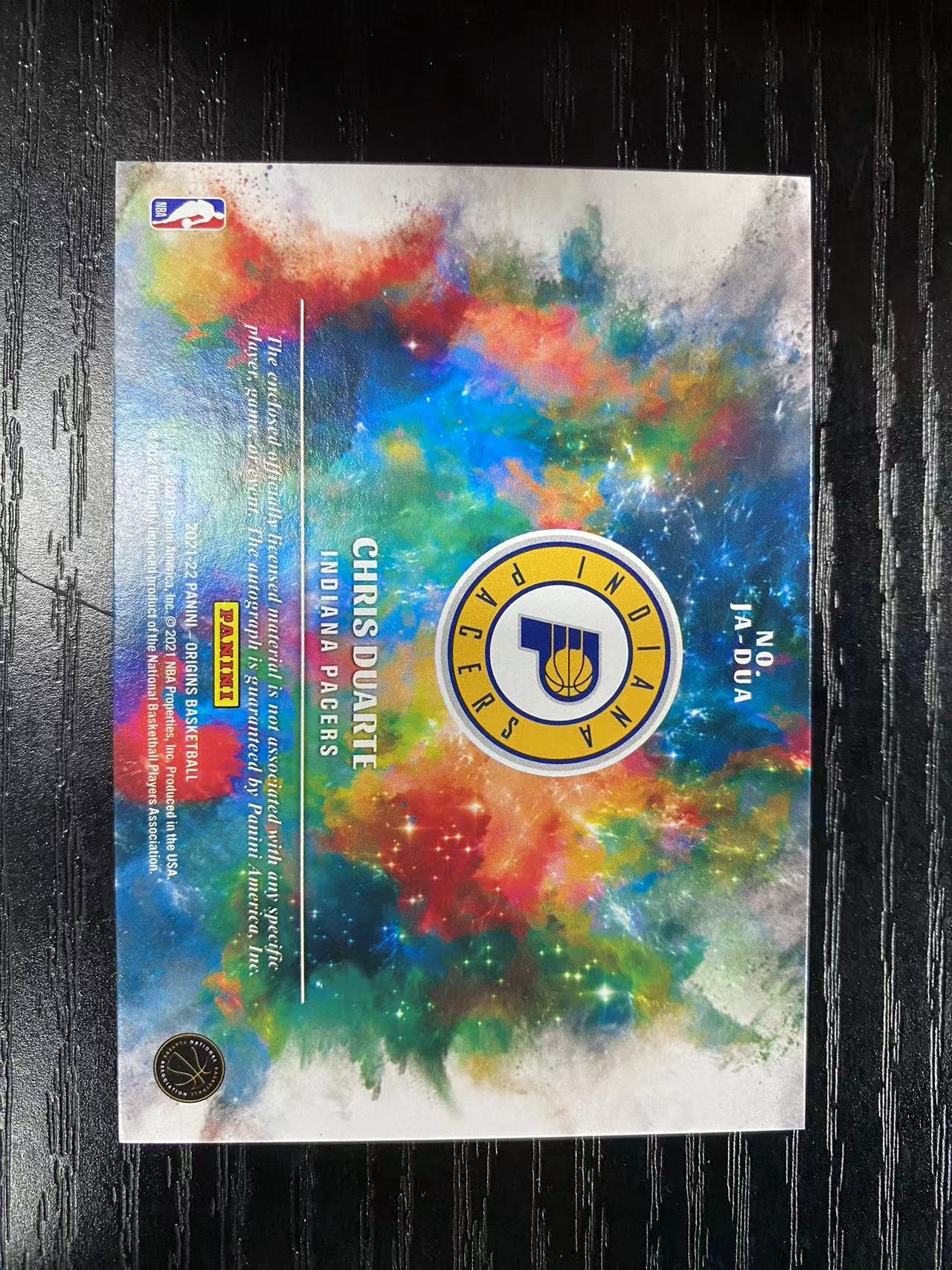 2021-22 Panini Origins Chris Duarte RC 起源 新秀 克里斯 杜厄奥特 贴签 签字 物料切割 RPA 49 ...