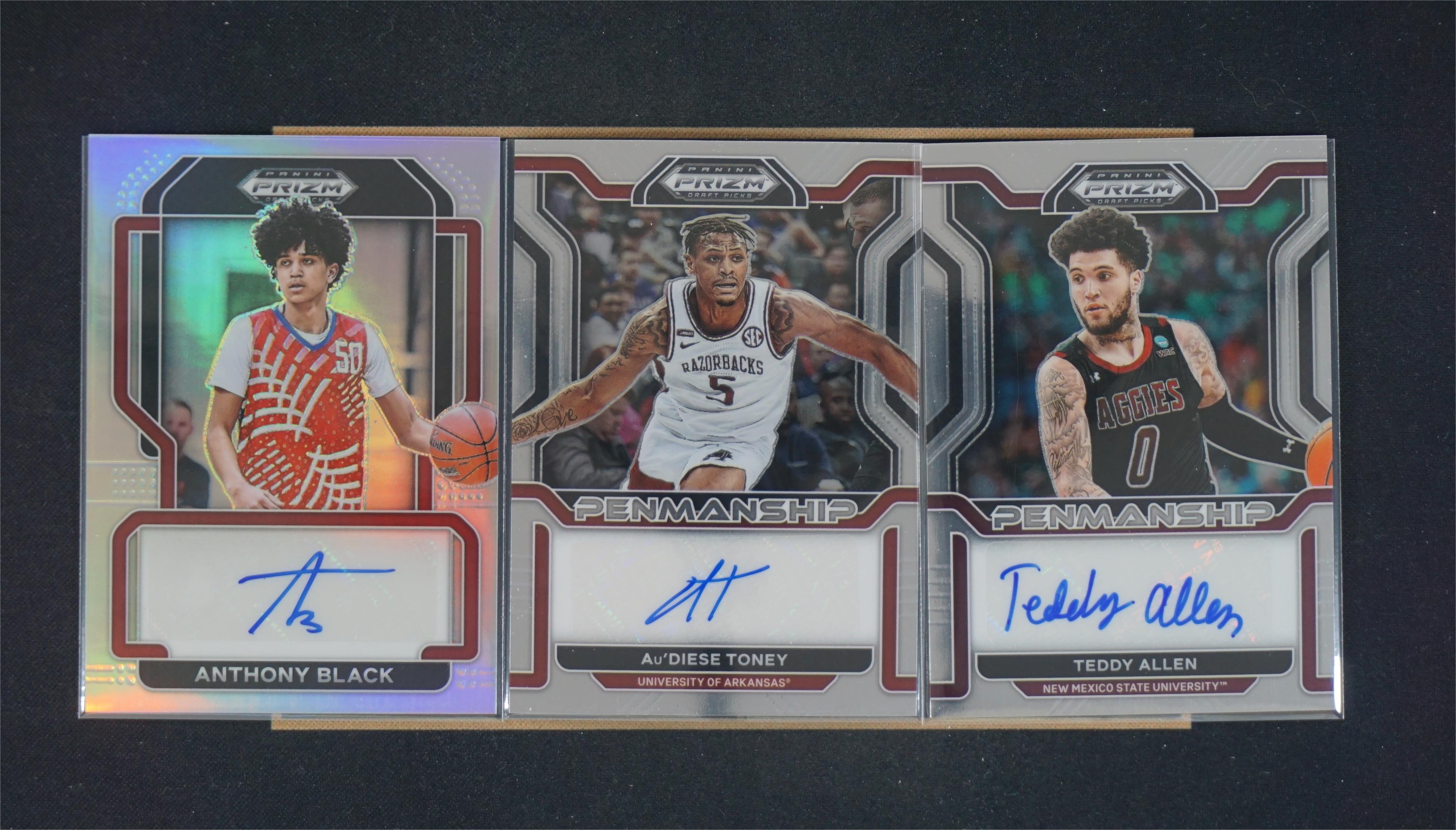 2022 prizm 大学 安东尼布莱克 托尼 泰迪艾伦 签字卡 1银折 lot【杨刚】152【超新星代卖】A 卡淘