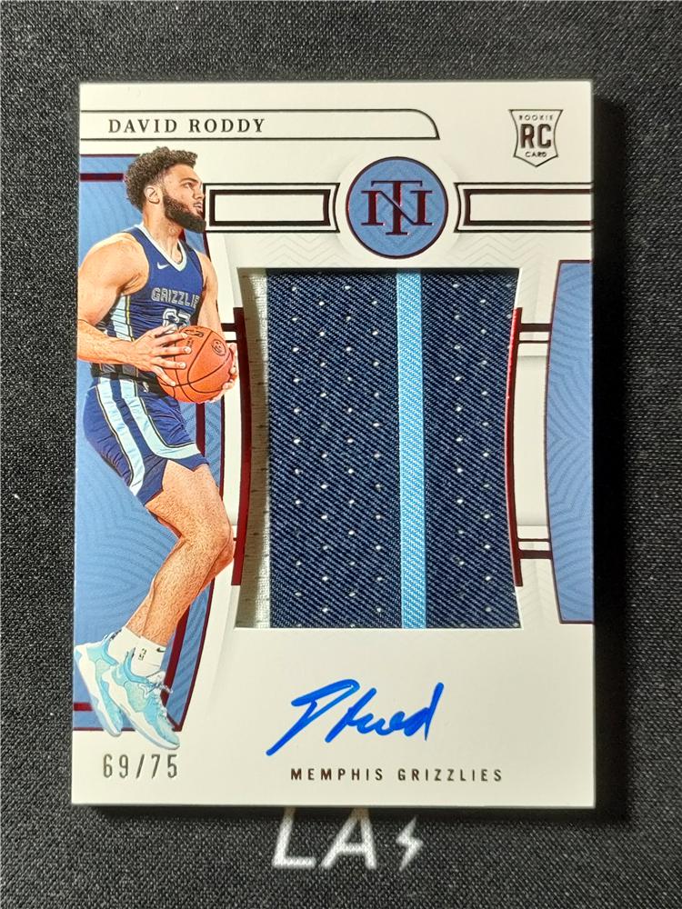 【LA拍卖】2022-23 Panini National Treasures David Roddy 国宝系列 新秀RC 戴维 大卫 罗迪 ...