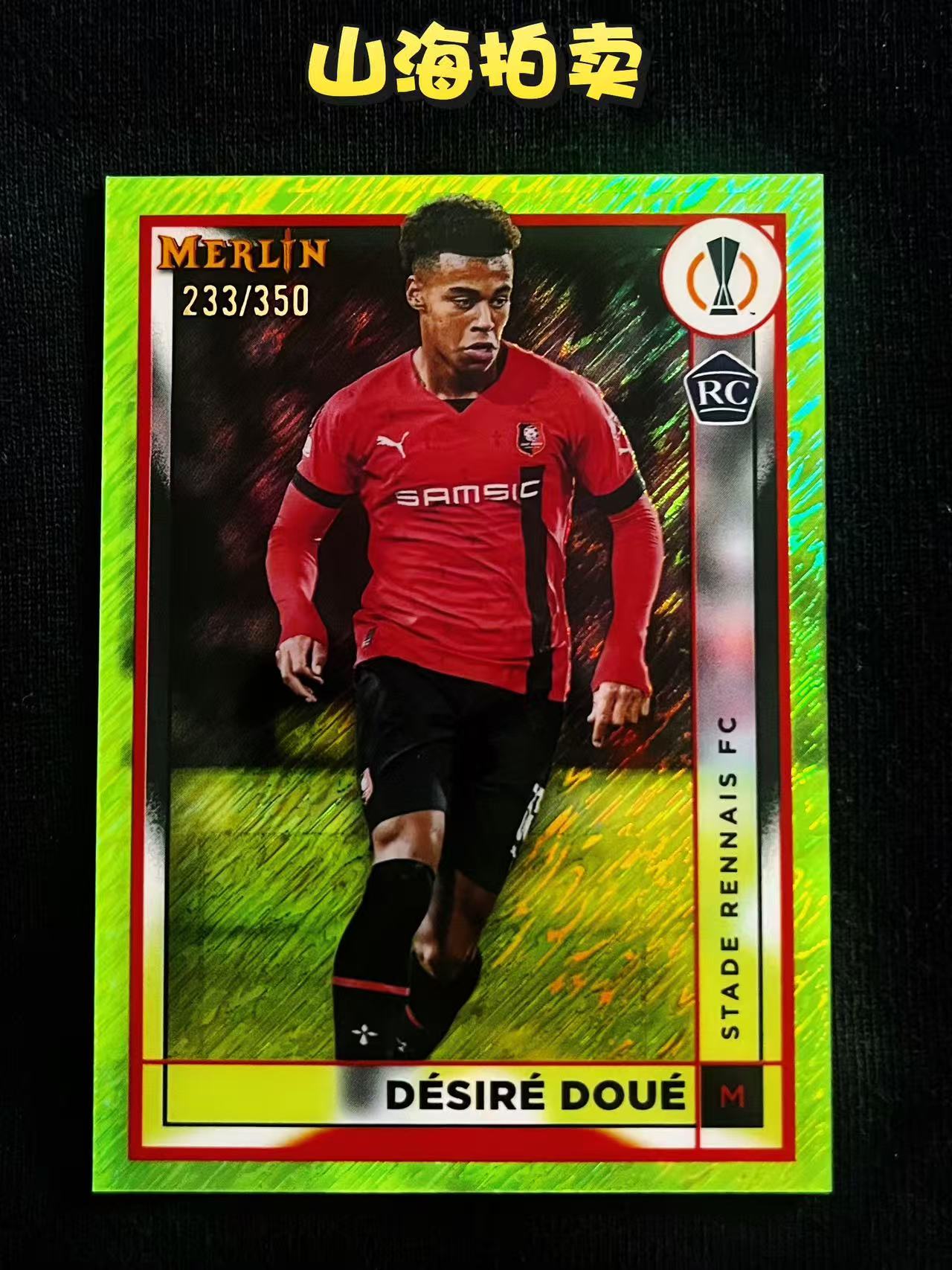 2022-23 Topps Merlin Chrome Desire Doue RC 德西雷 杜埃 RC新秀 399编 绿shimmer折 ...