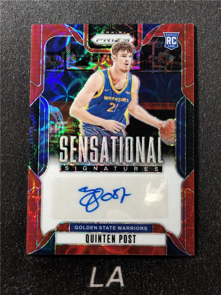 【LA拍卖】2024-25 Panini Prizm Choice Quinten Post 新秀RC 昆滕 波斯特 开拓者 勇士 红圈圈折 ...